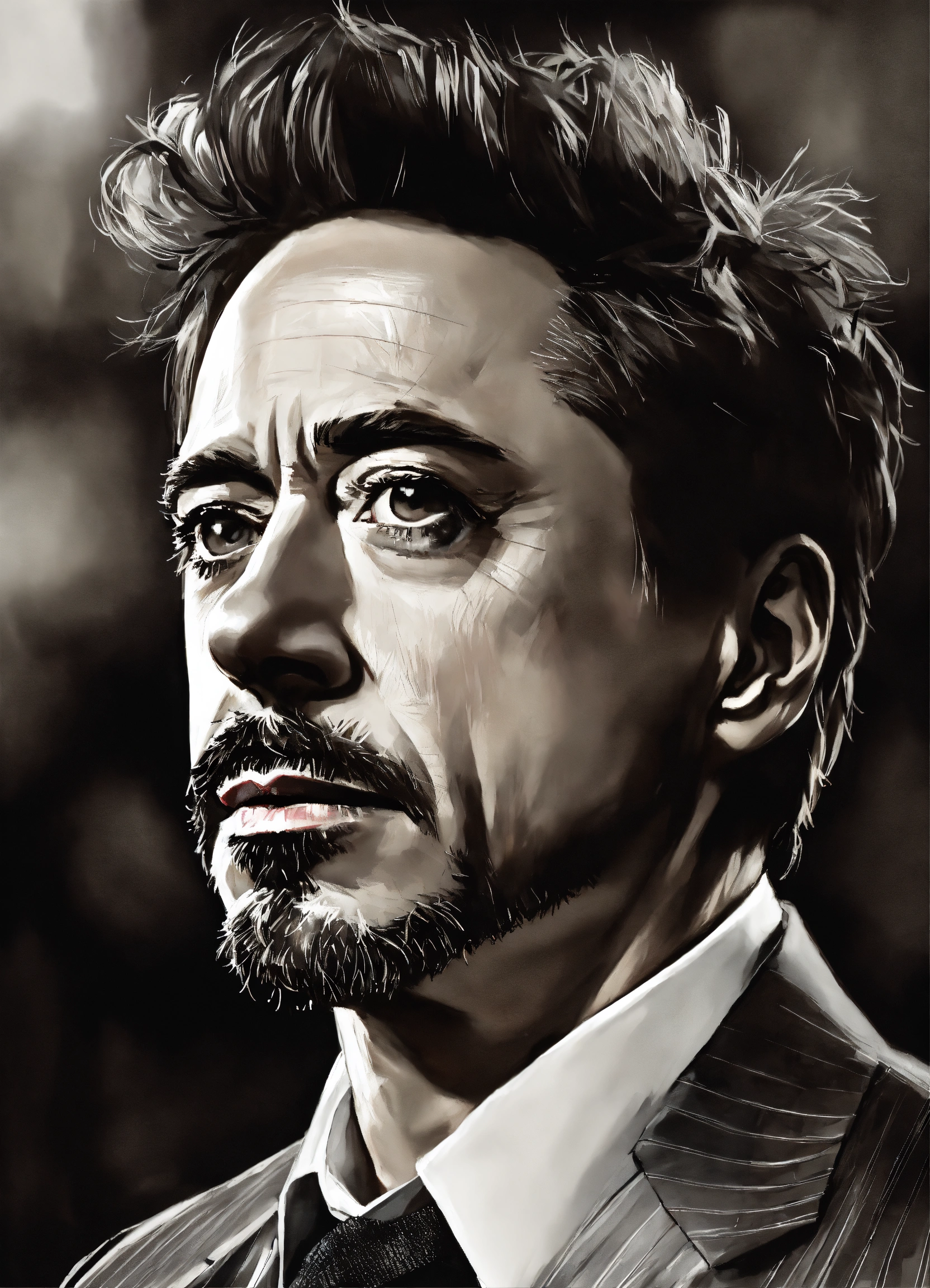 Lexica - Robert Downey jr., portrait, face, realistic