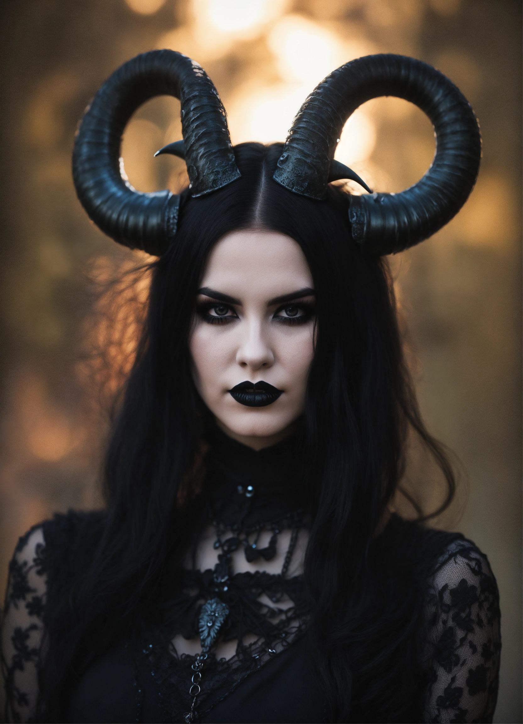 Lexica - Goth female with black horns