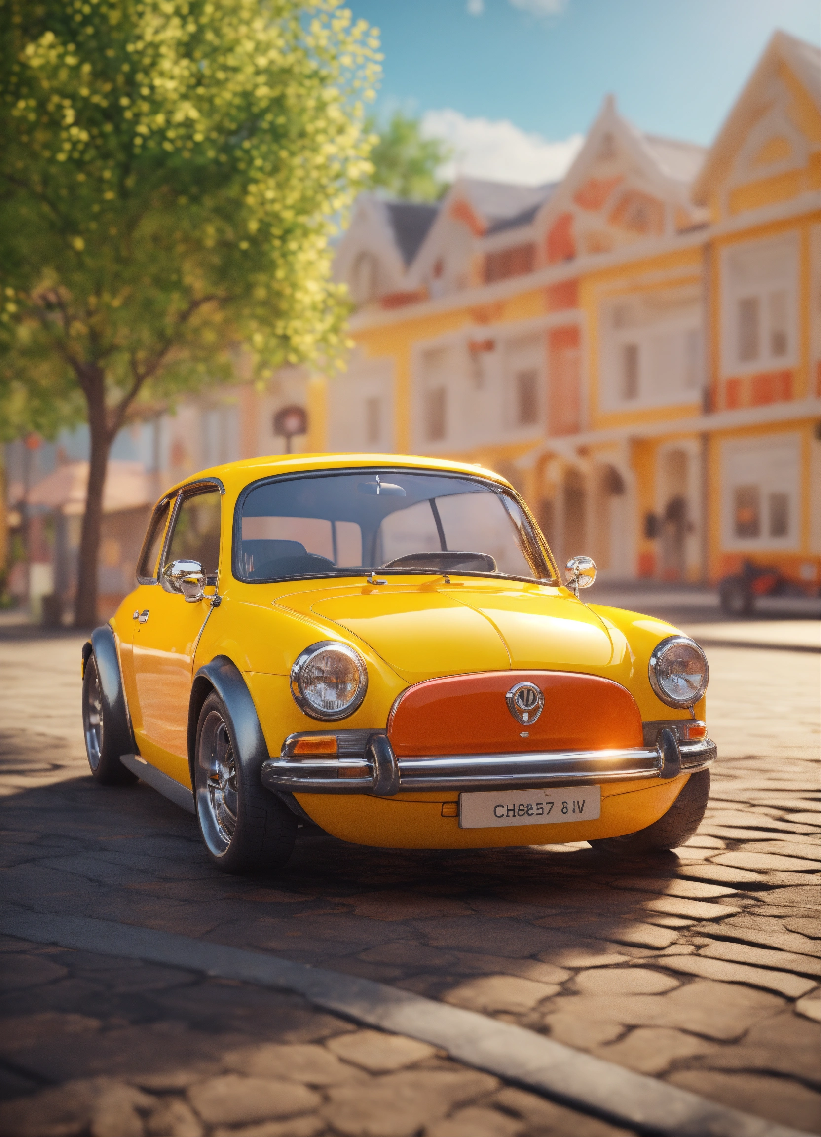 Lexica - 4d photographic image of full body image of a cute Car cheese ...