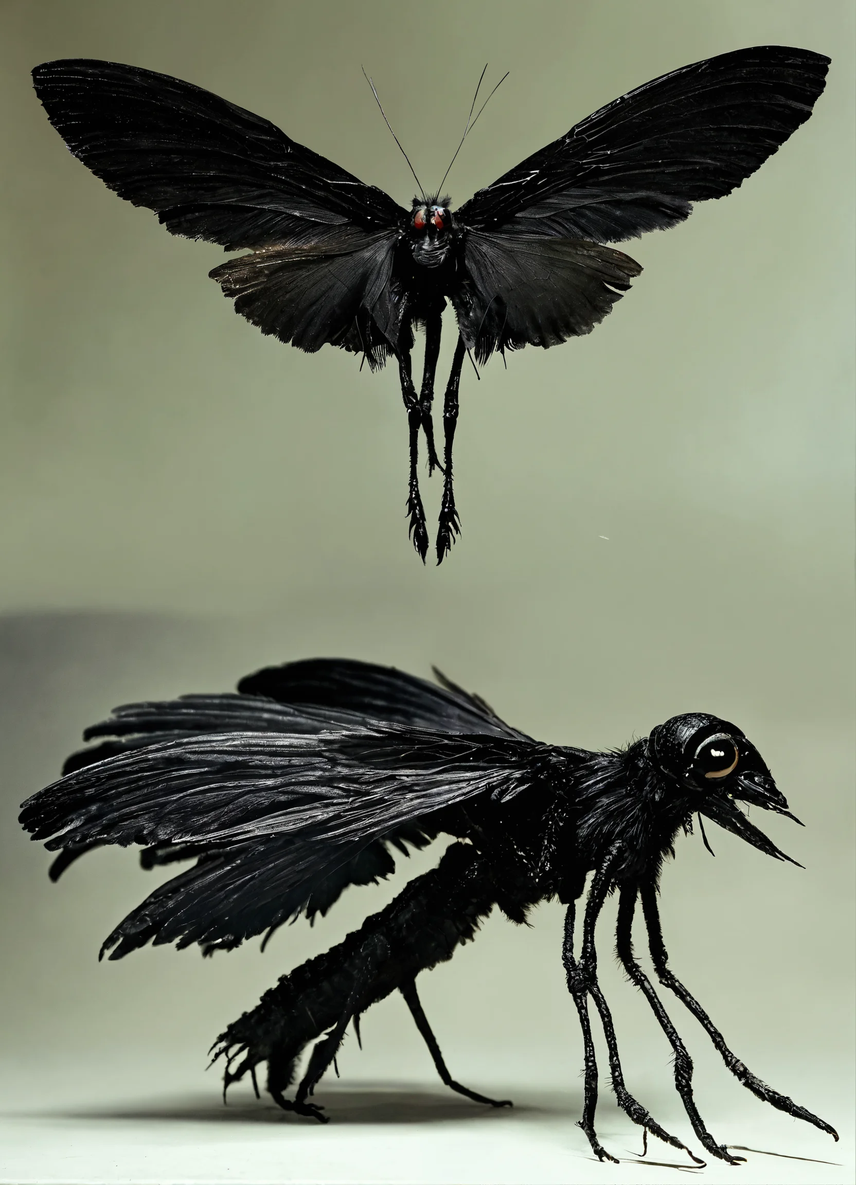Lexica - THIS ANIMAL, IT HAS 7 LEGS, IT IS BLACK, IT HAS 5 WINGS