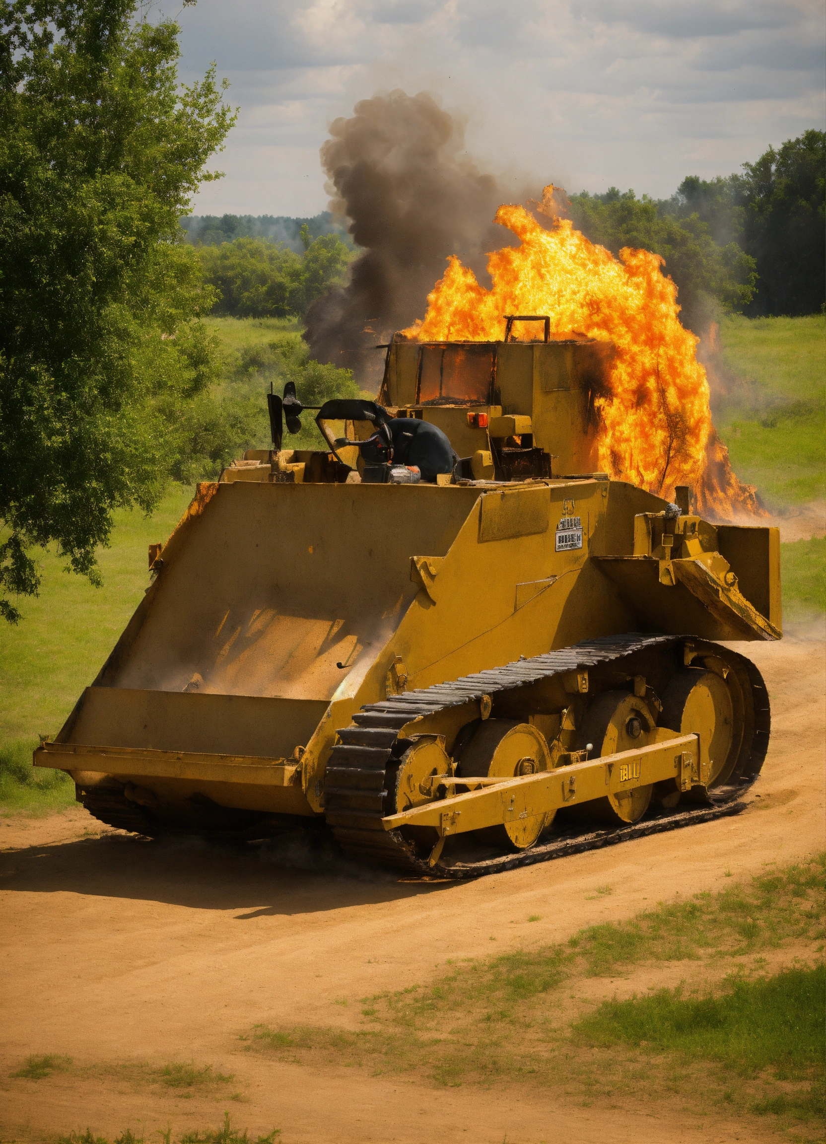 Lexica - Bull dozer blinder avec armes a feu pour la guerre
