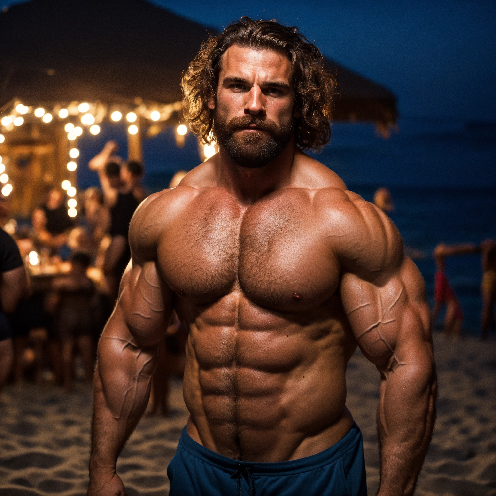 Lexica - 30-year-old hairy Swiss man with big muscles, big bodybuilder ...