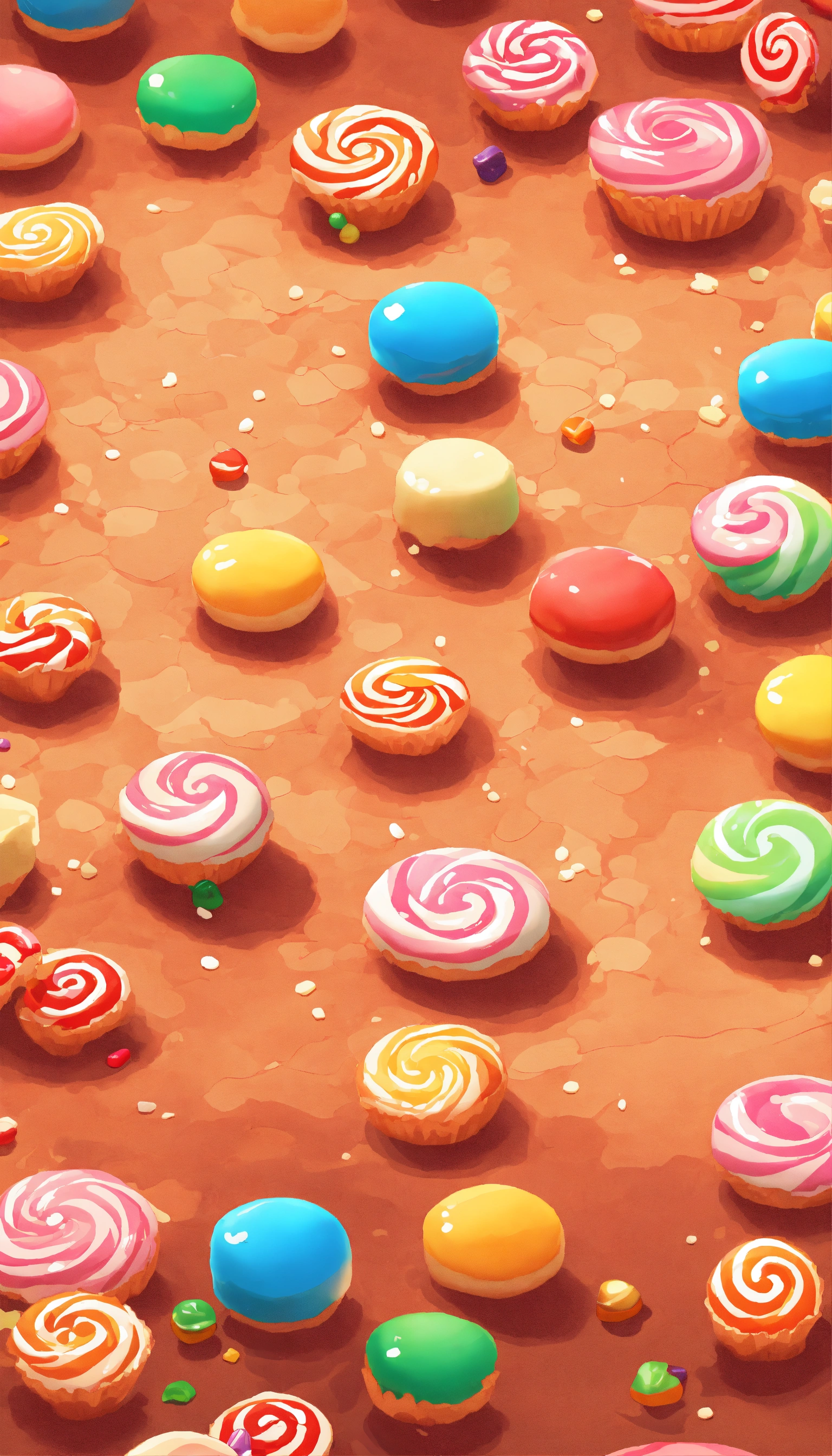 Lexica - Generate a top down, candy-themed sprite pixel illustration ...