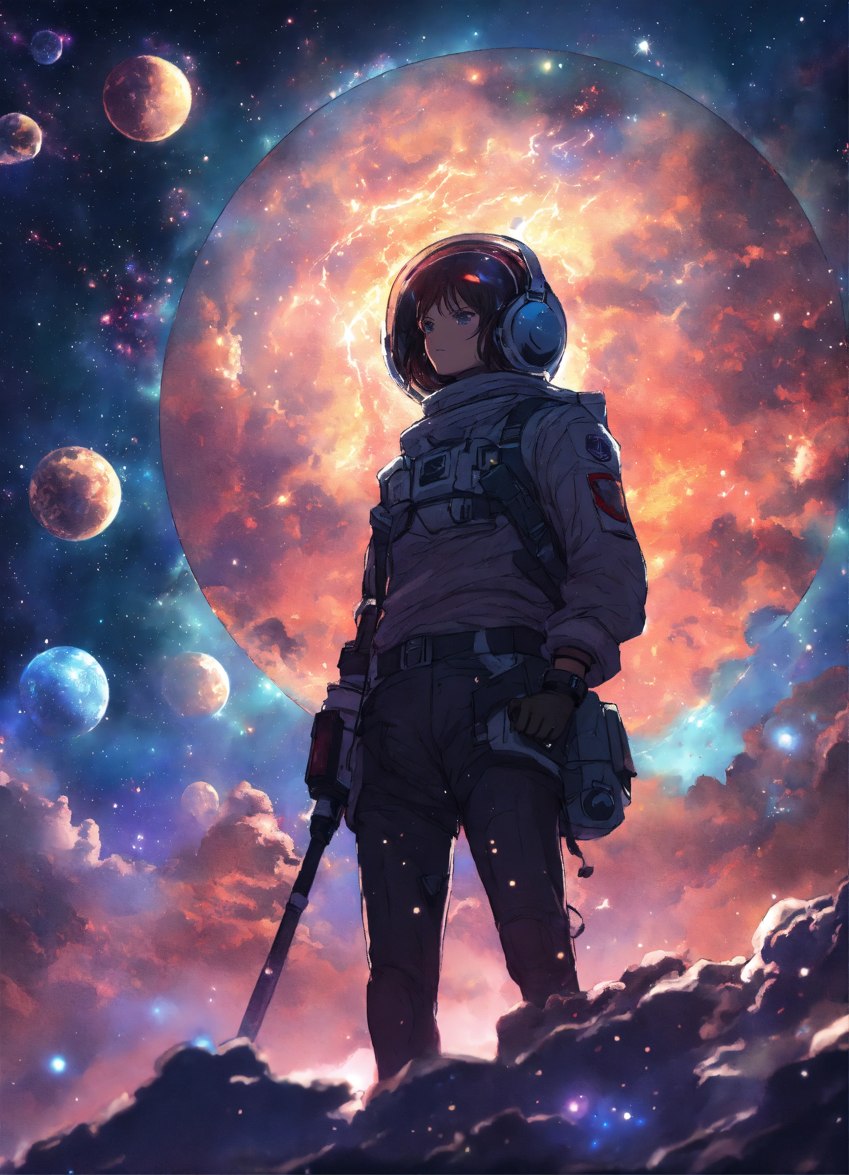 Lexica - Santuary levitating in space nebula, mysterious, background ...