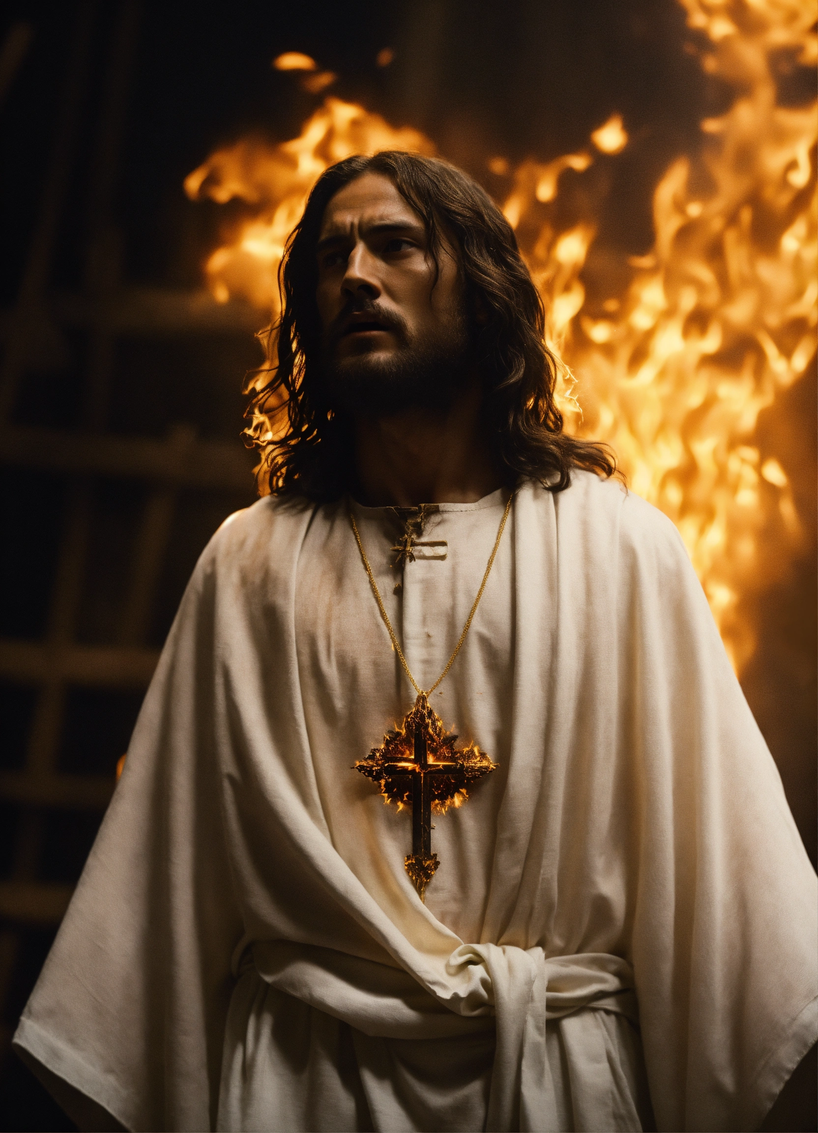 Lexica - Movie still from the passion of the crhrist. shining Jesus ...