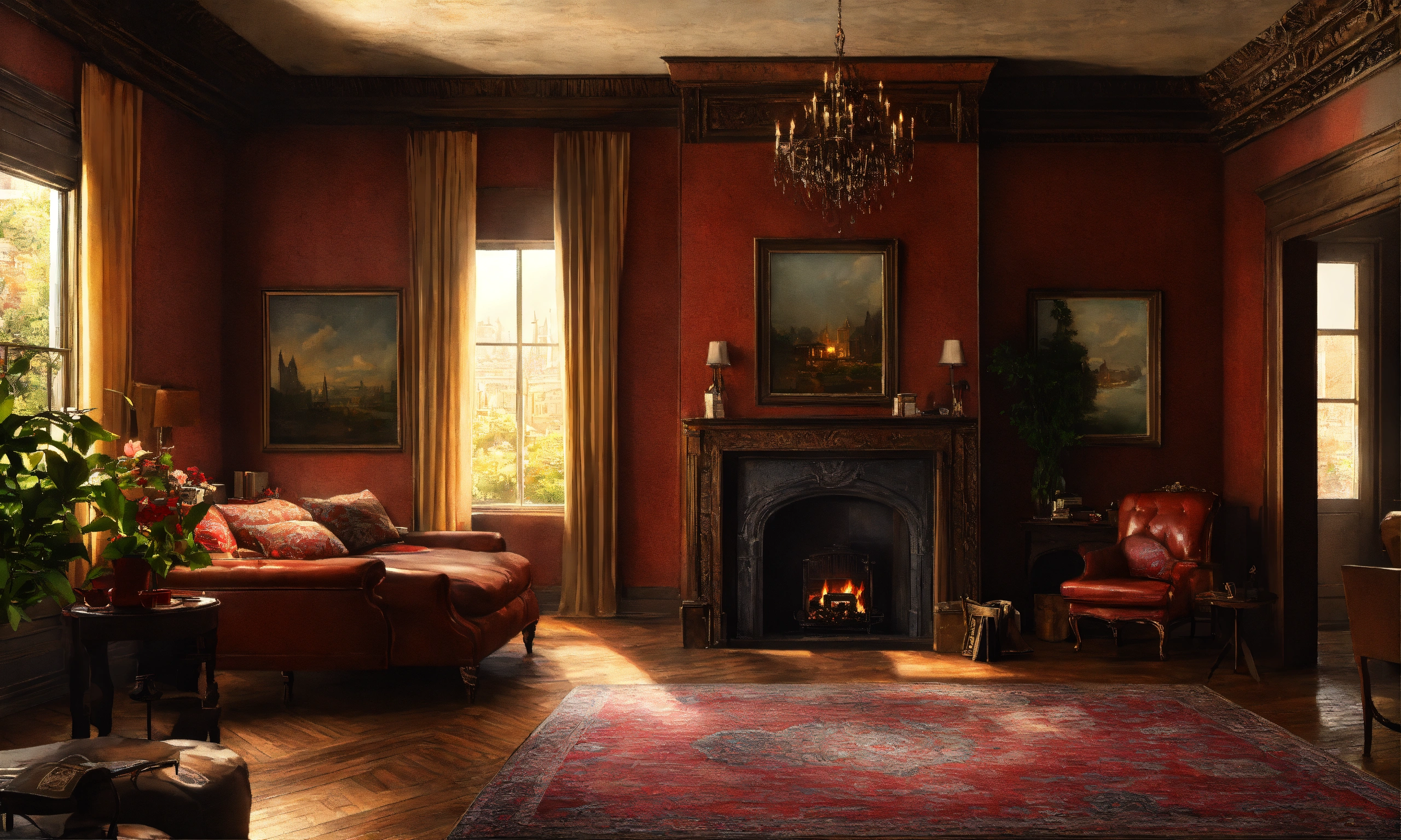 Lexica - Concept art of huge master bedroom, new Orleans, the originals ...