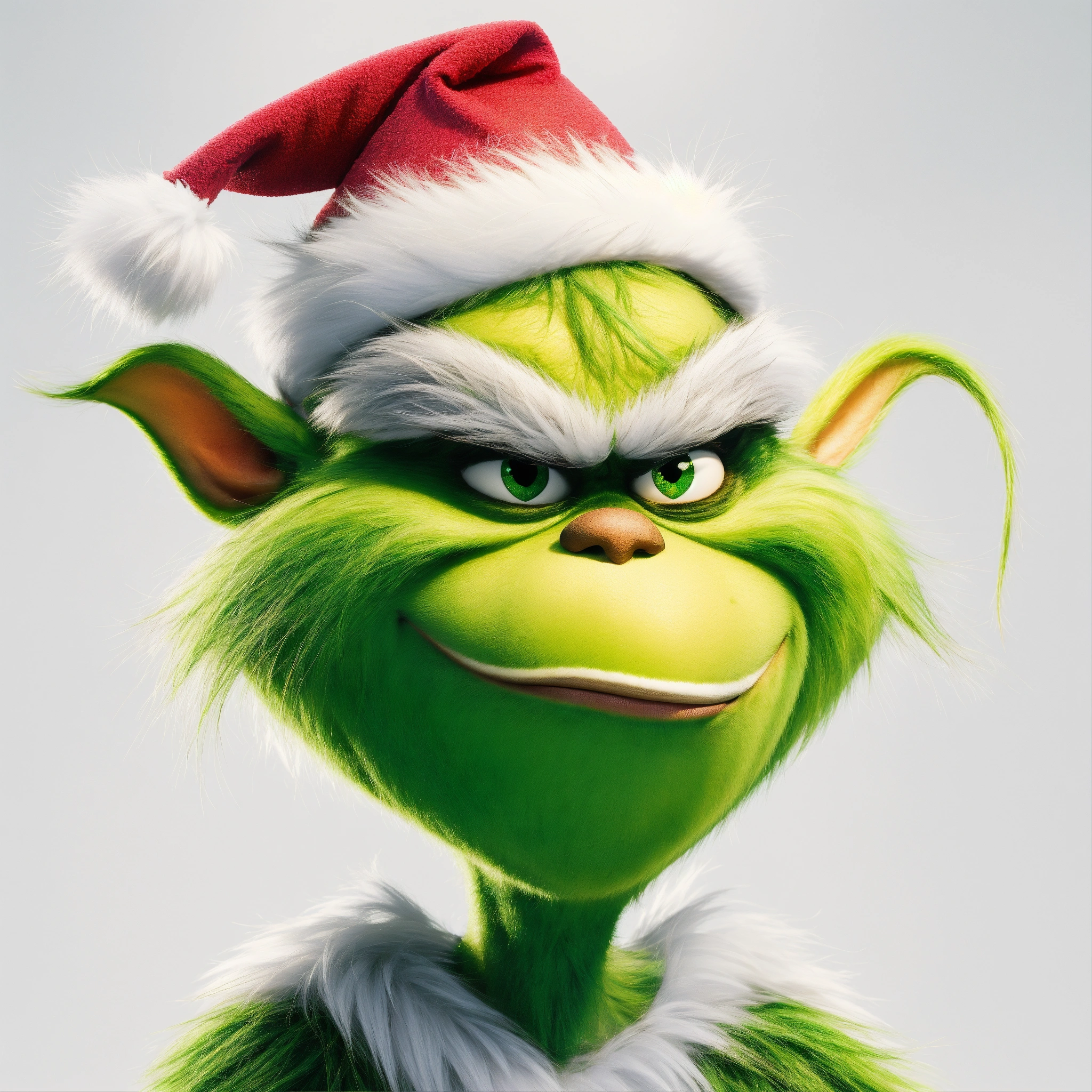 Lexica - The disney grinch on a white background