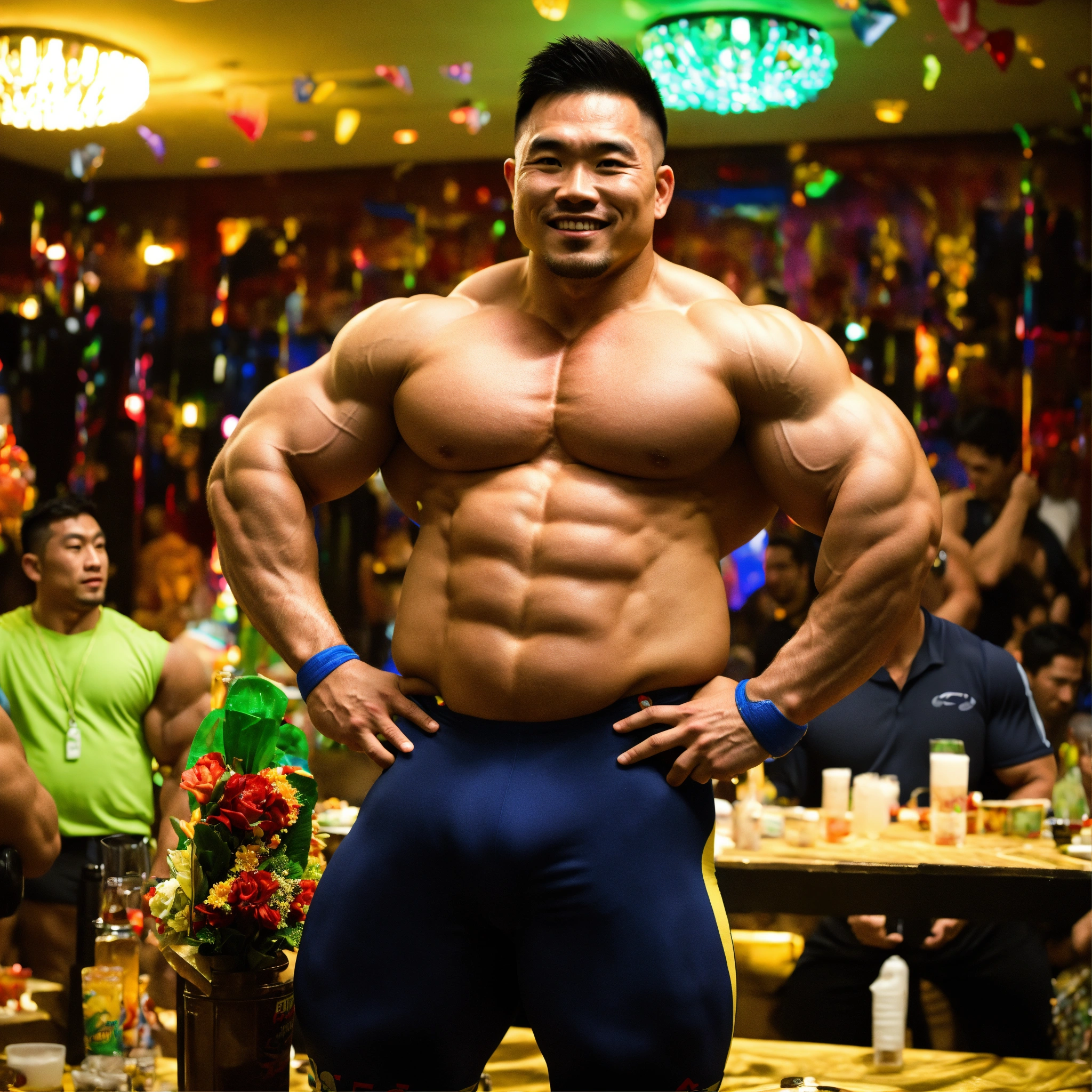 Lexica - 30-year-old man with big muscles, big bodybuilder, body like a ...