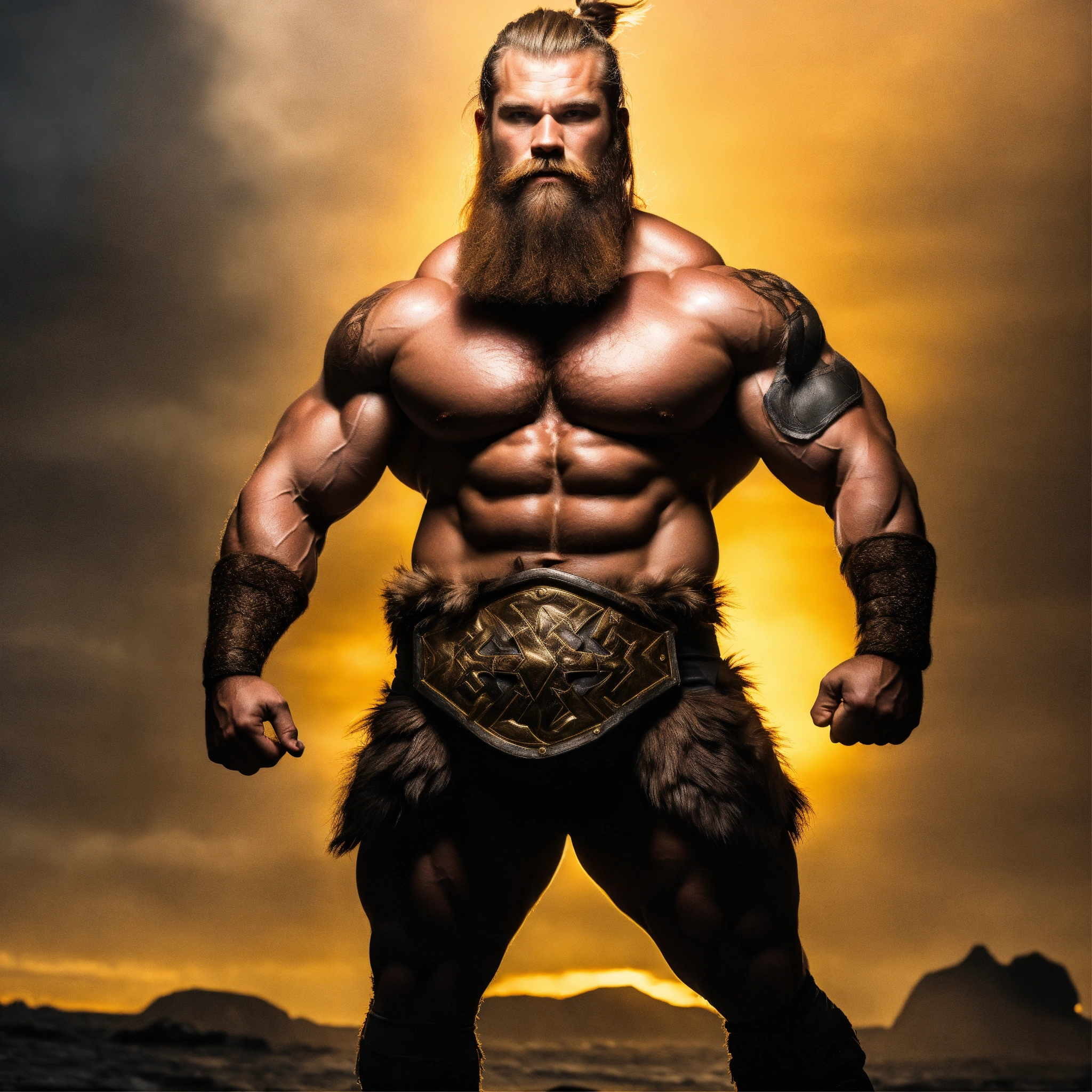 Lexica - 30-year-old hairy Viking god with big muscles, big bodybuilder ...