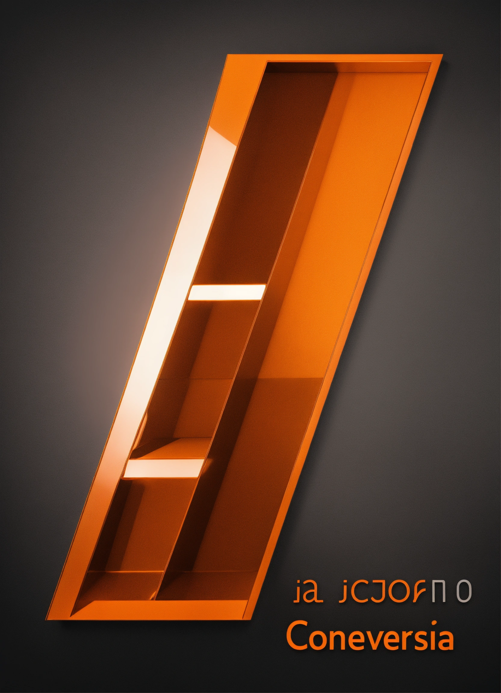 Lexica - IA, conversia logo in orange