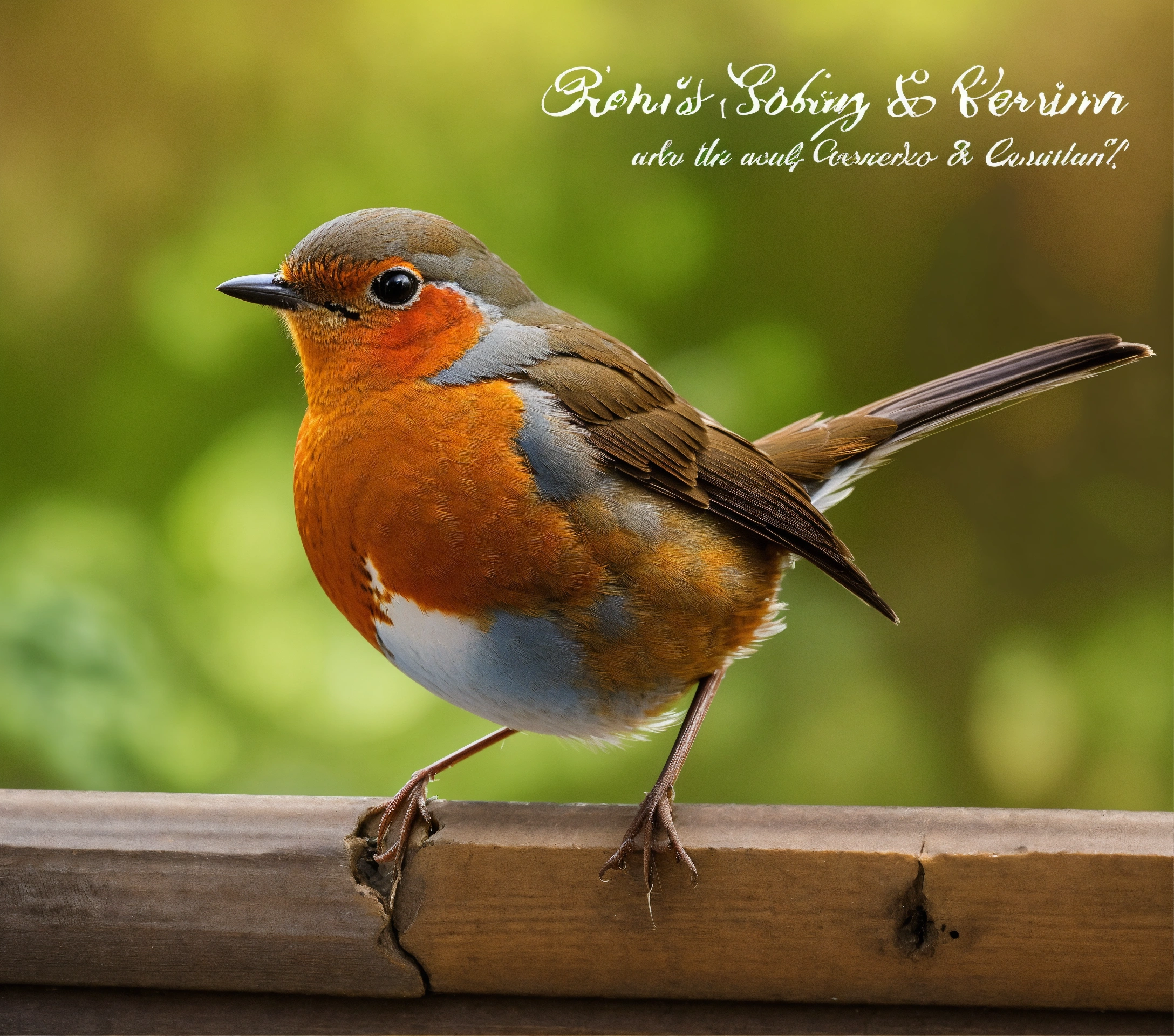Lexica - Picture of a beautiful detailed robin bird with a label next ...