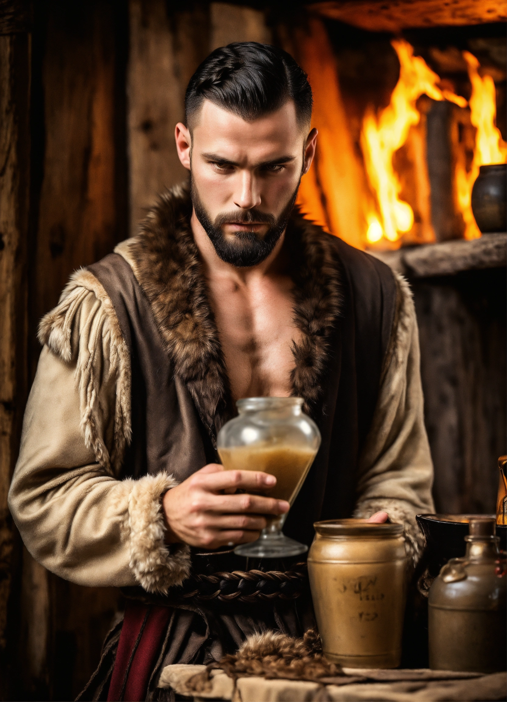 Lexica - In photographic style a rugged scruffy and skinny pale german ...