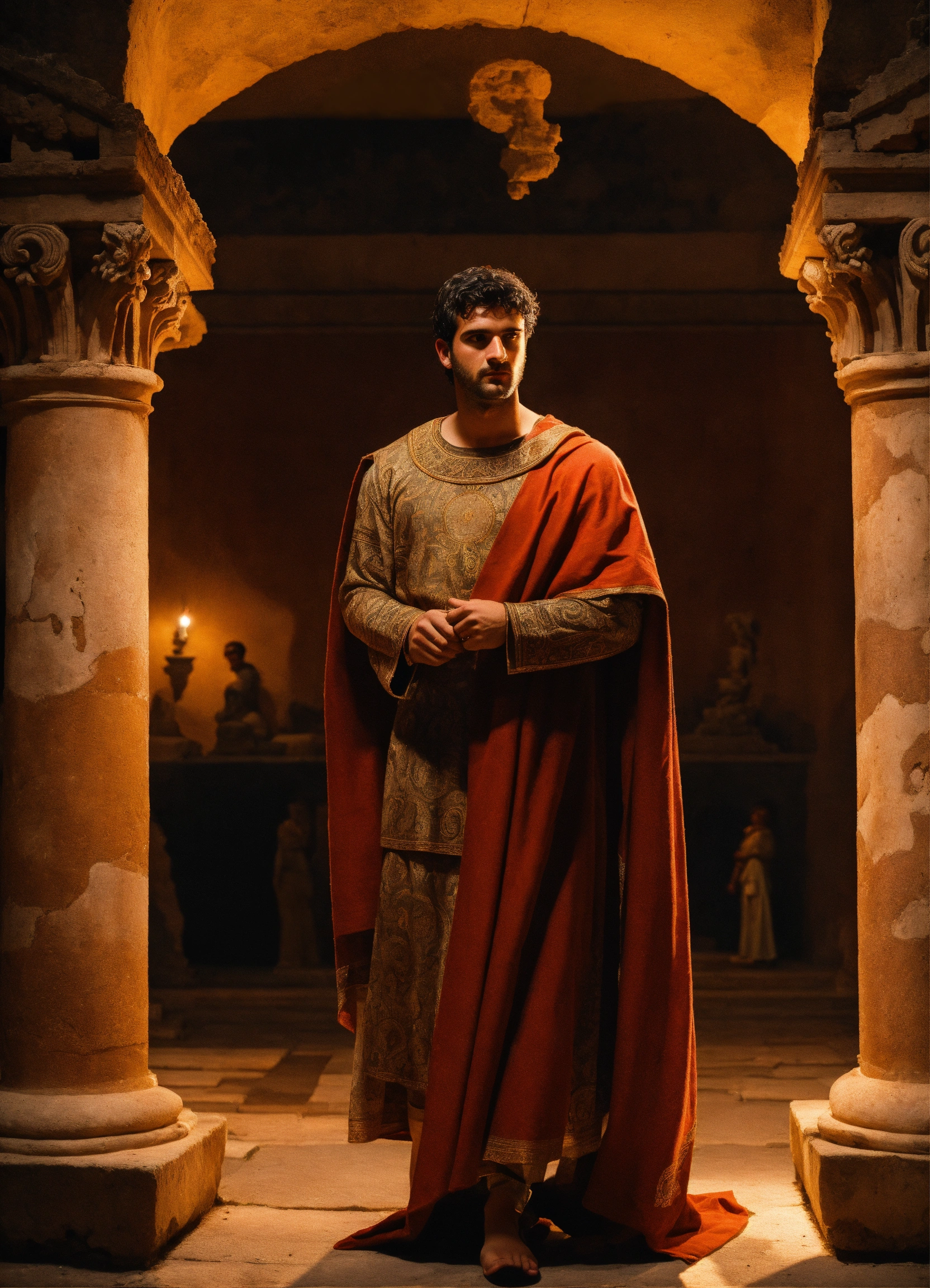 Lexica - A noble roman man wearing a roman tunic, 30 years old, clean ...
