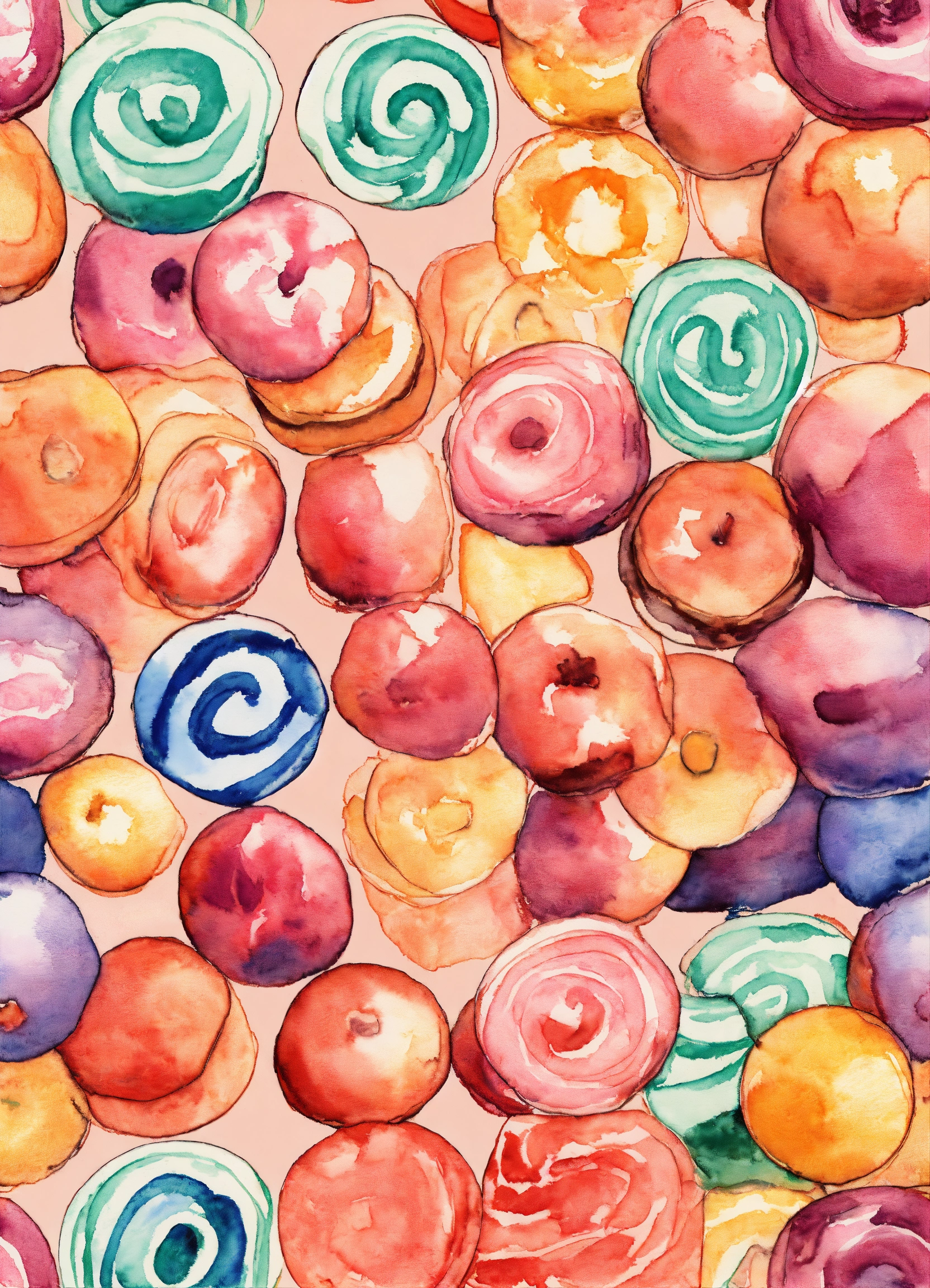 Lexica - Pen sketch outline with abstract watercolor coloring of ...