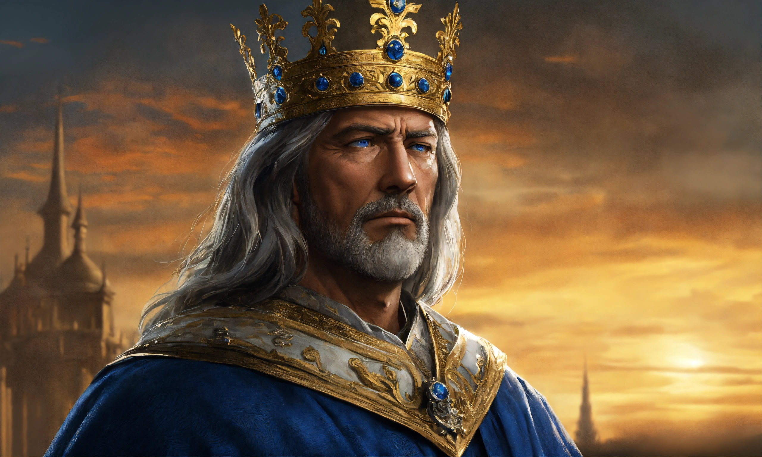 Lexica - Describe a middle-aged European king, of average build, with a ...