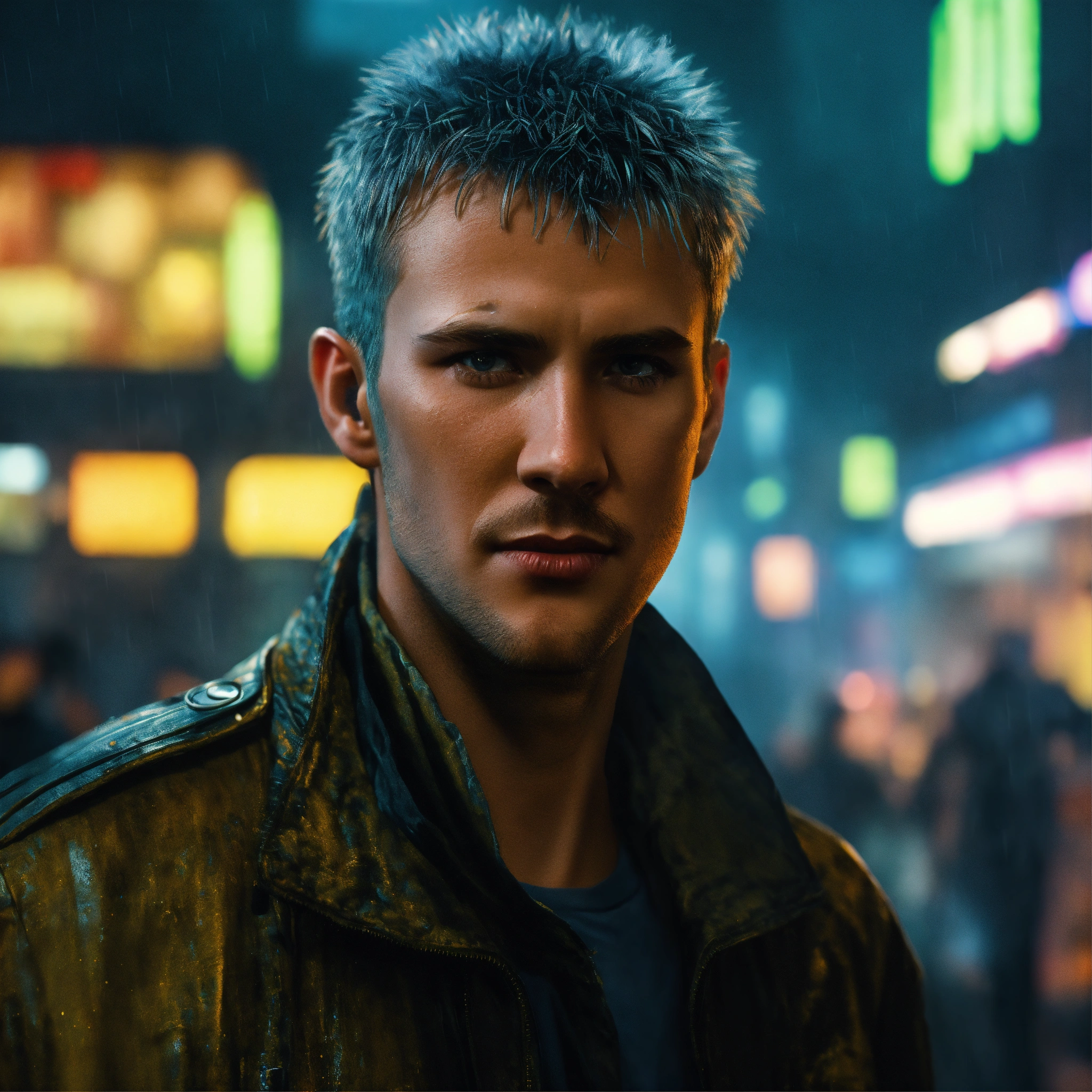 Lexica - A frontal, realistic avatar of Blade Runner