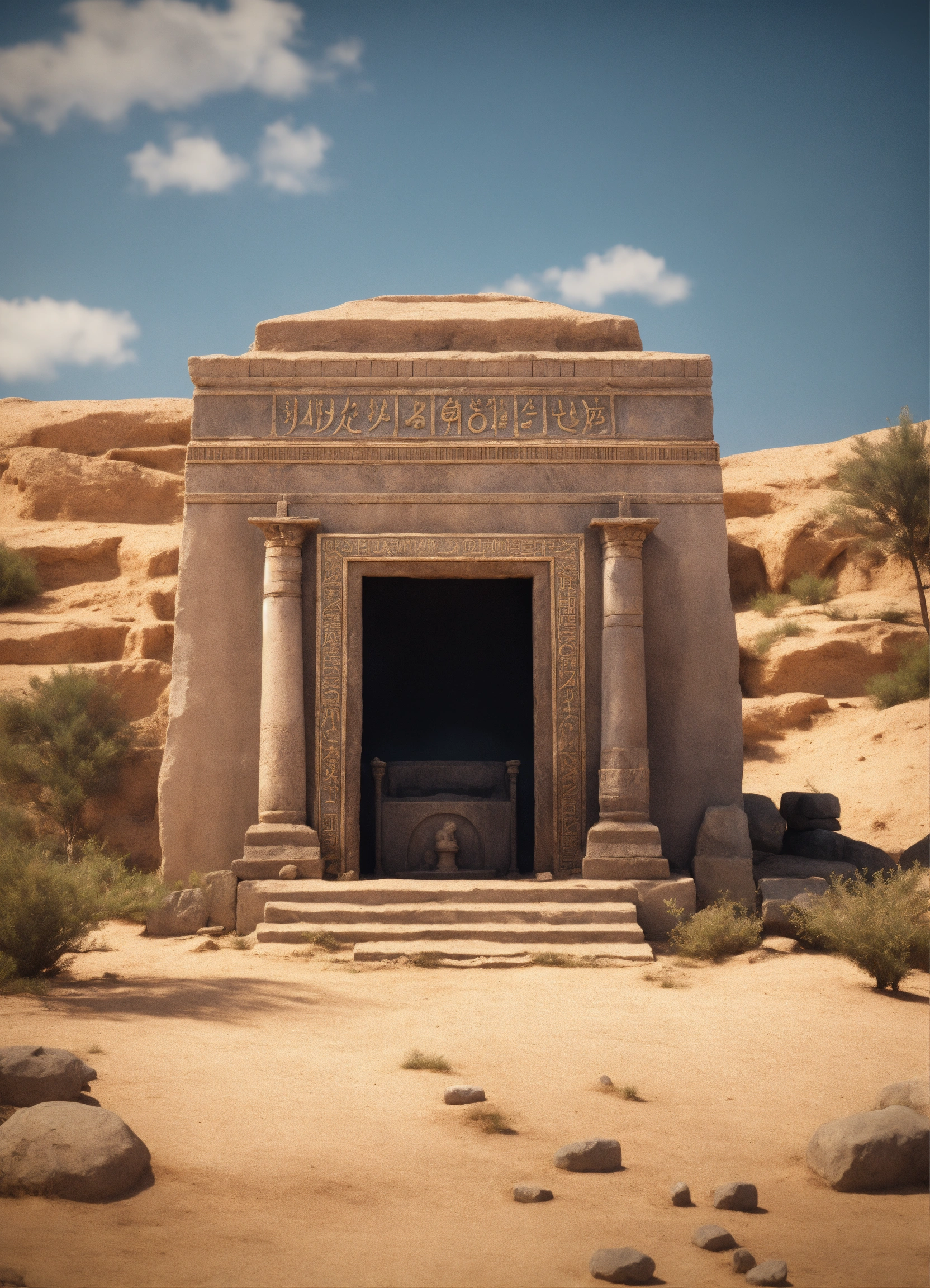 Lexica - Very Simple tomb where moses died cinematic, 8k
