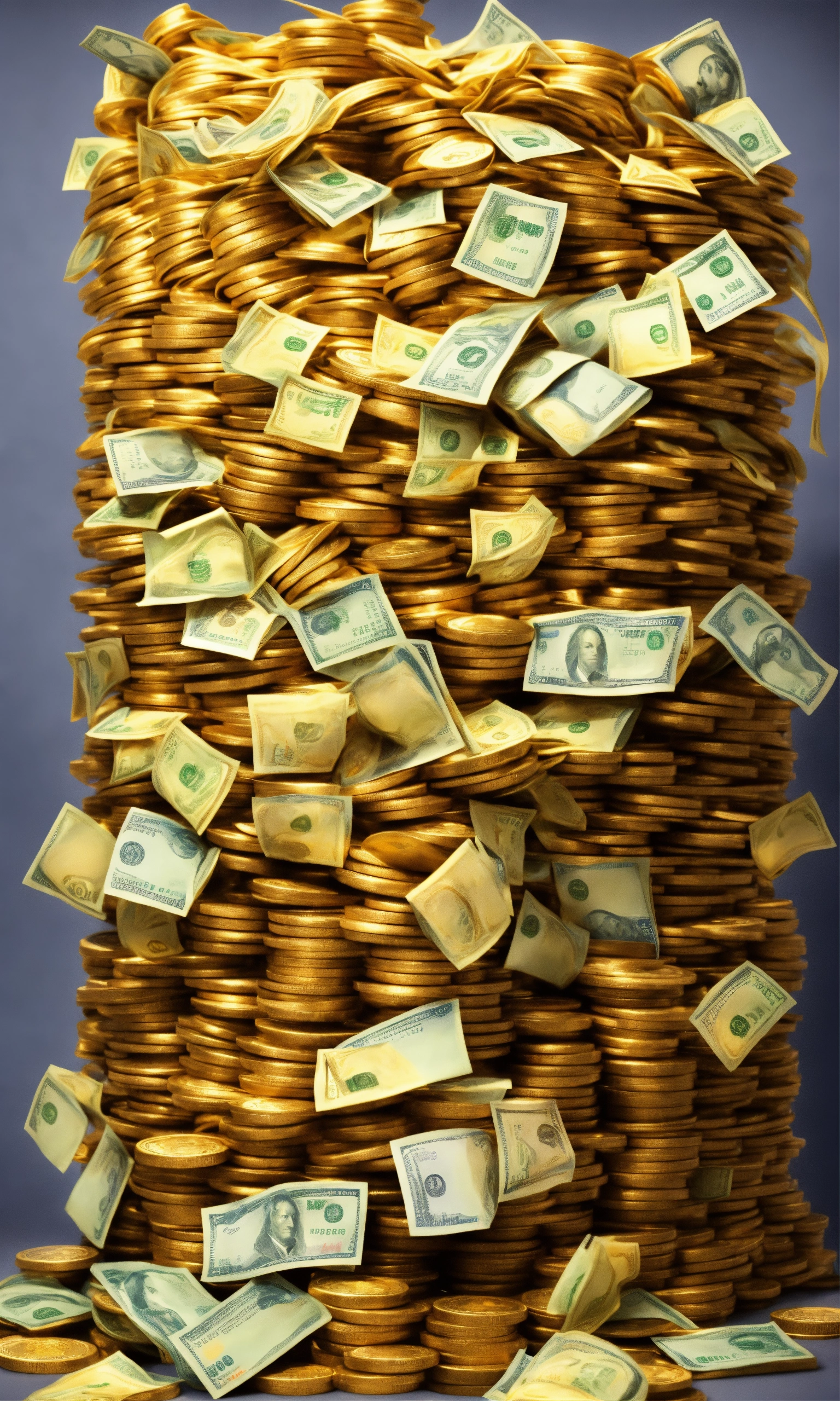 Lexica - A lot of money, hyper realistic.