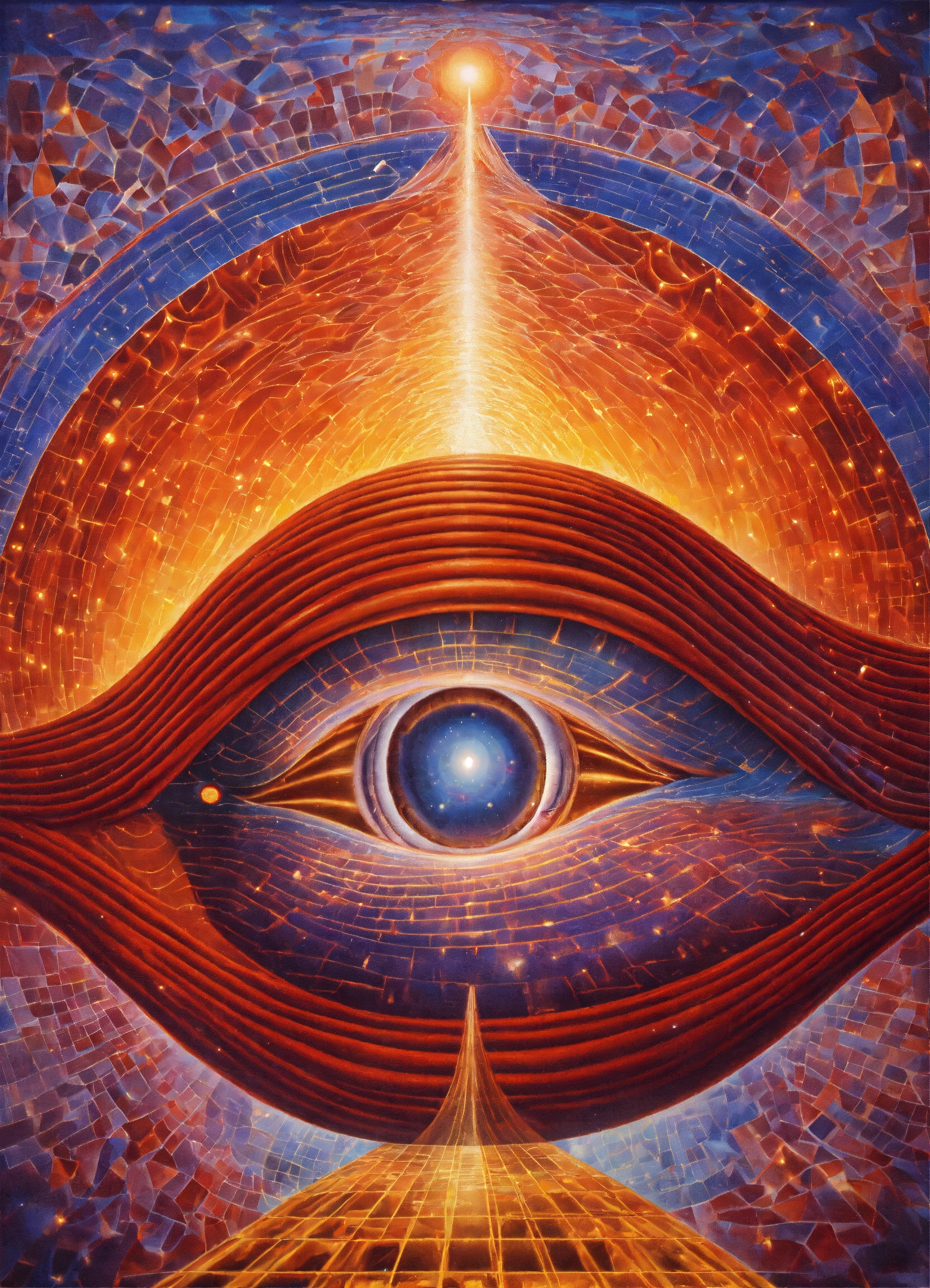Lexica - Universe in form of an eye coming out of head of human ...