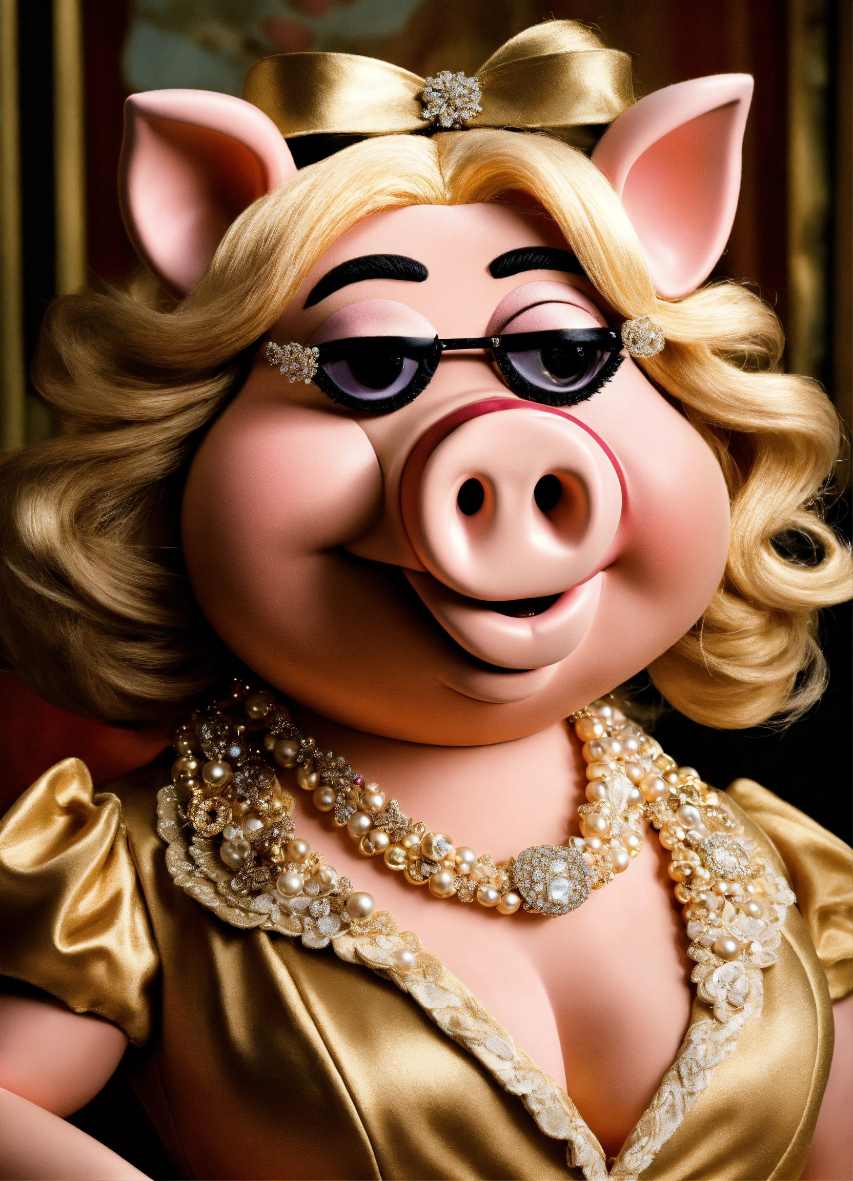 Lexica - Ms. Piggy cover of vogue magazine, formal, beautiful, highly ...