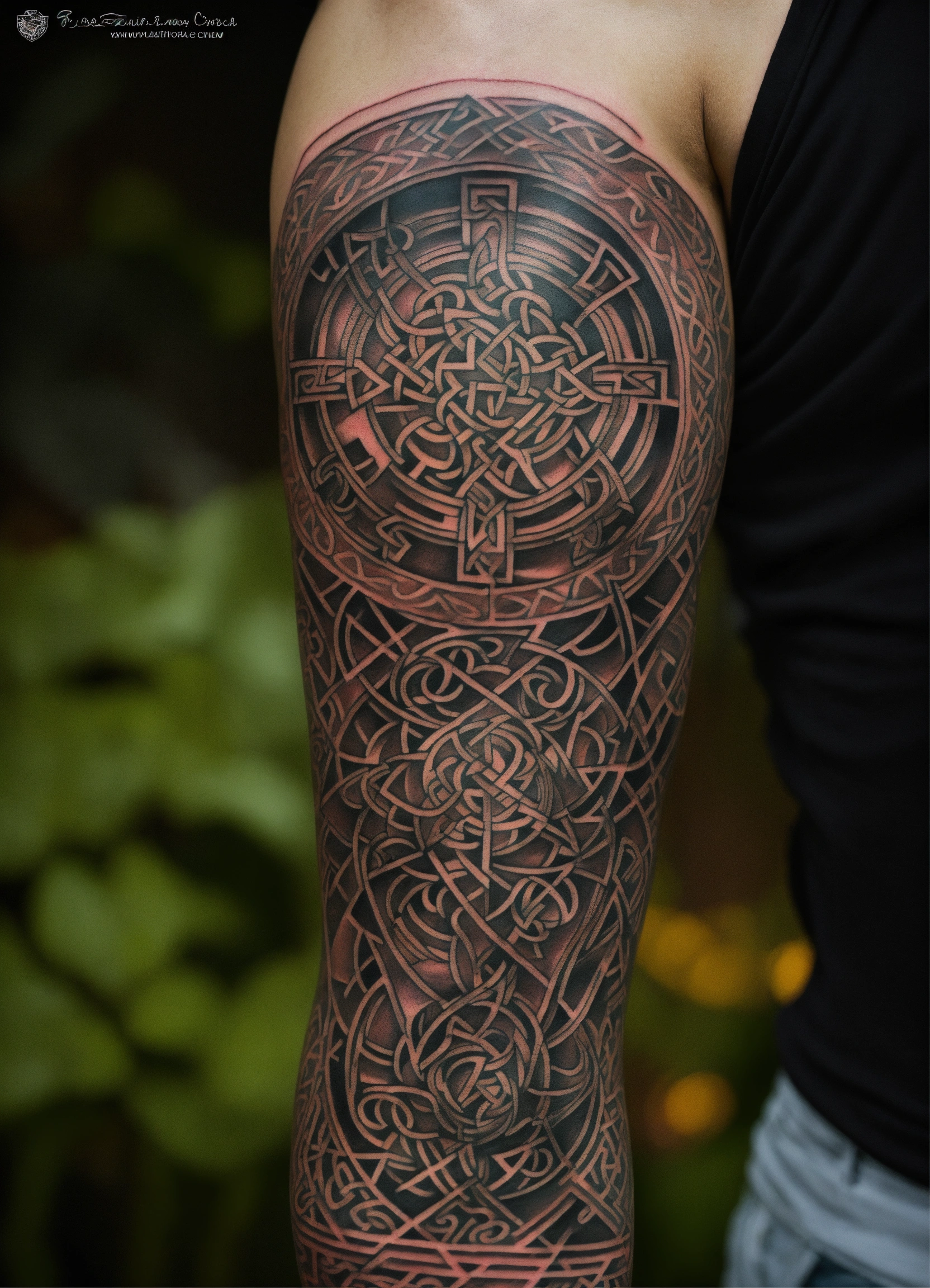 Lexica - Full arm tattoo following anatomy lines, with celtic symbols ...