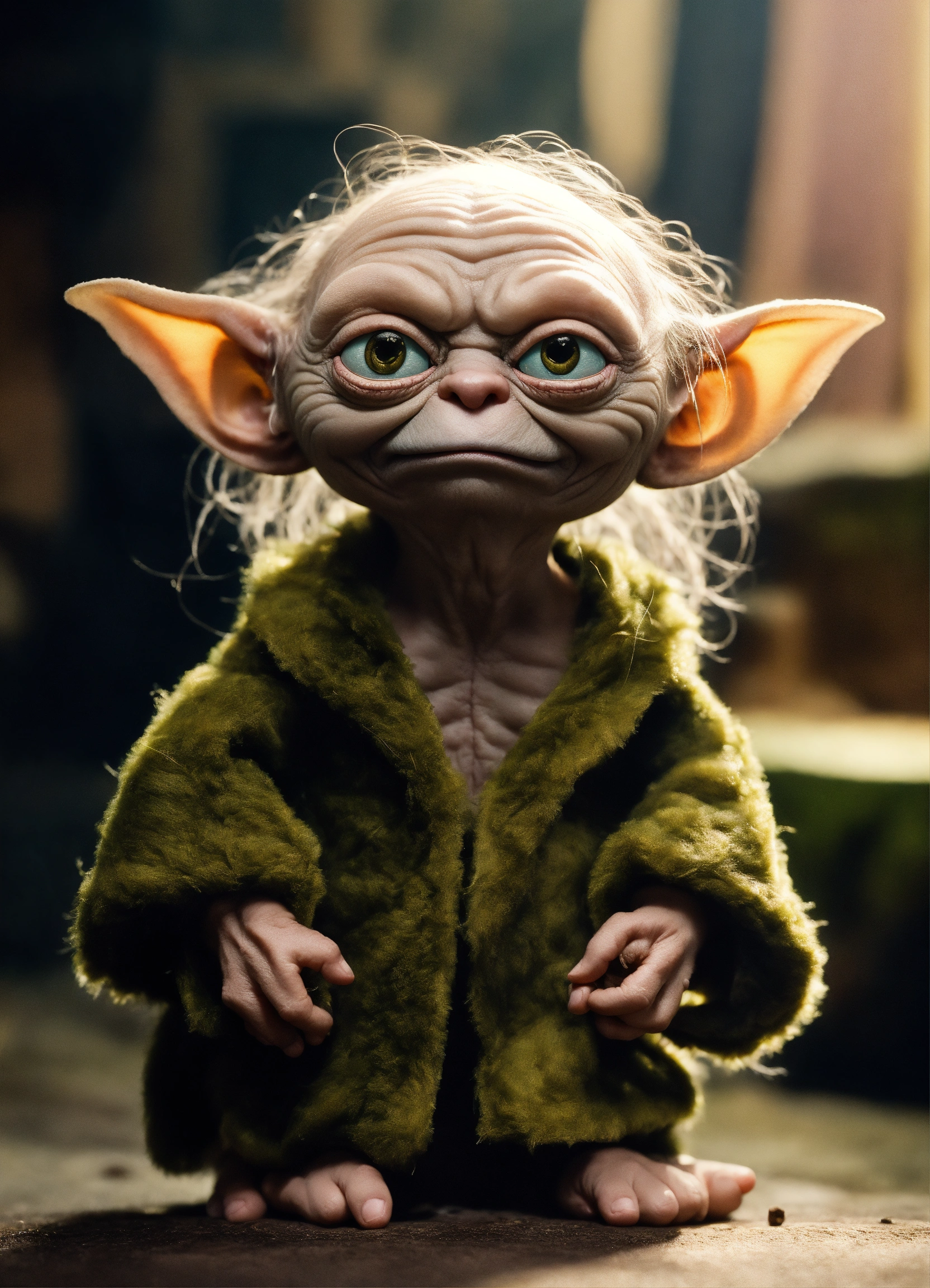Lexica - Smeagol Gollum as a fluffy fur cute muppet