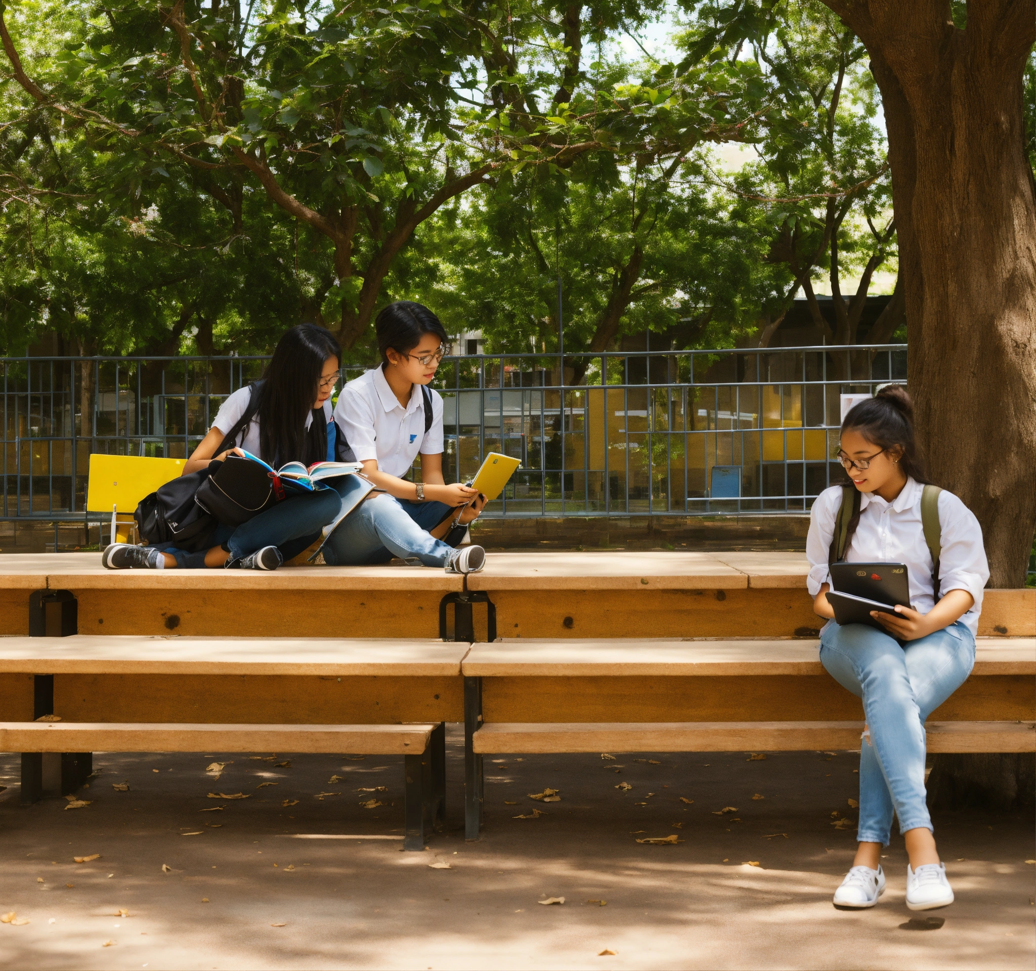 Lexica - Students learning in campus