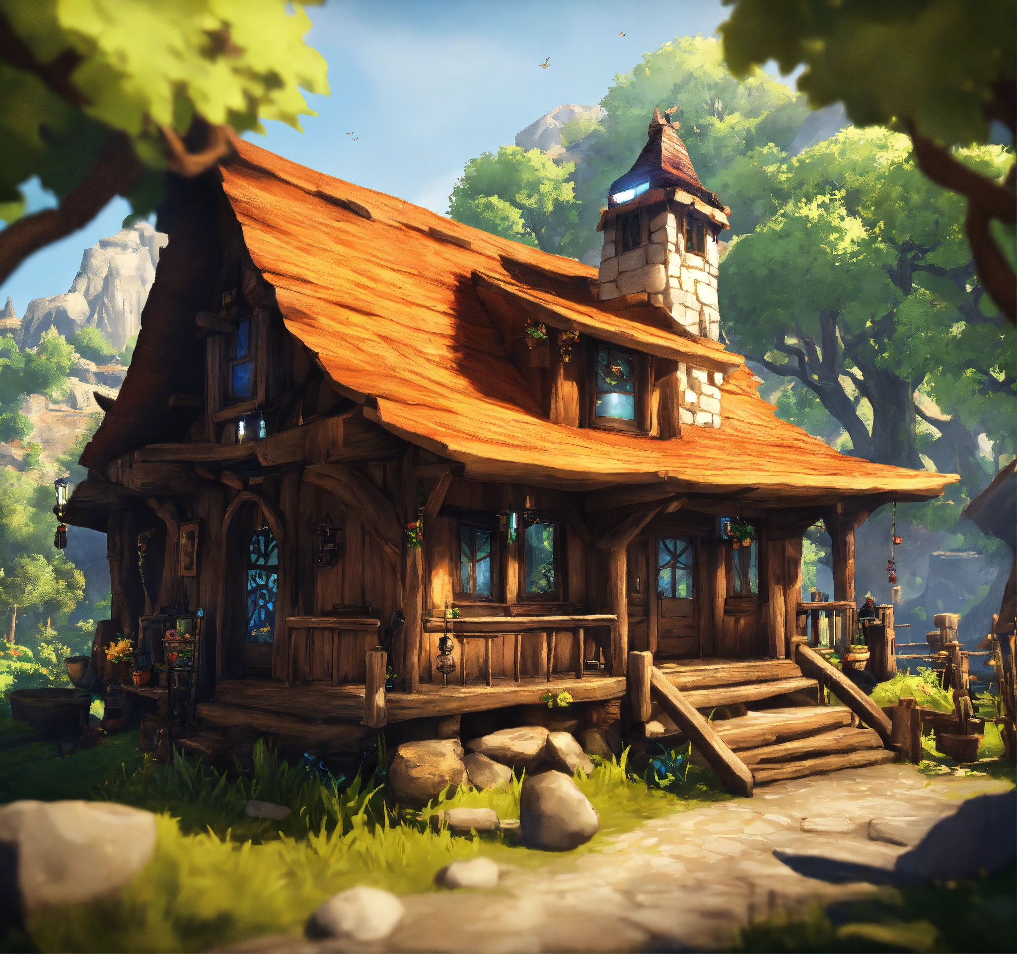 Lexica - MMO game with online players. treehouse. Ori. Ewok village ...
