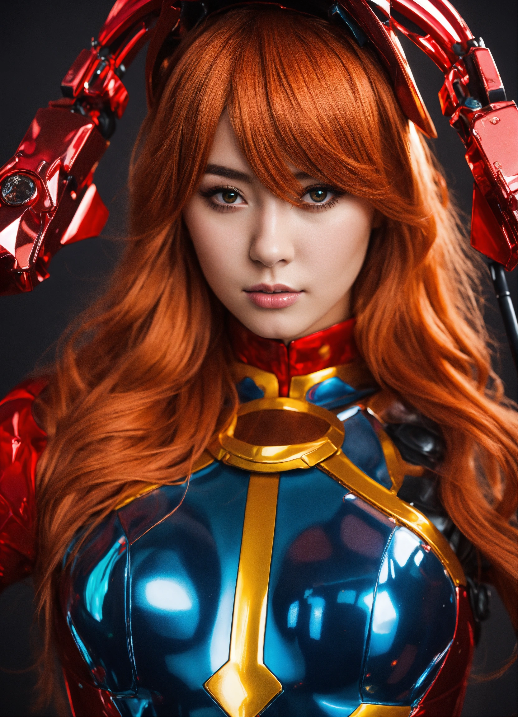 Lexica - Shiny asuka cosplay woman