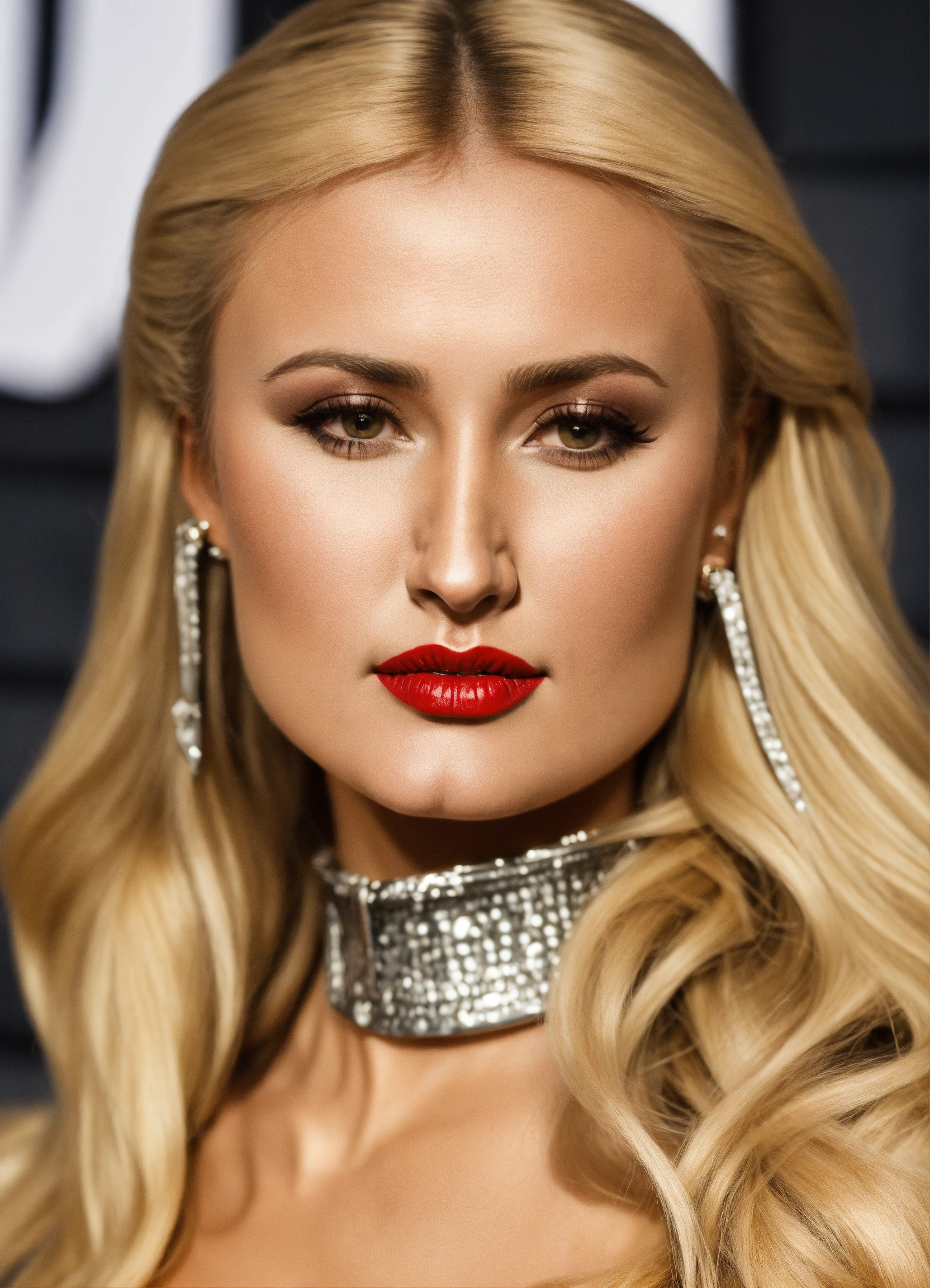 Lexica - Photo quality color portrait of paris hilton as knight in ...