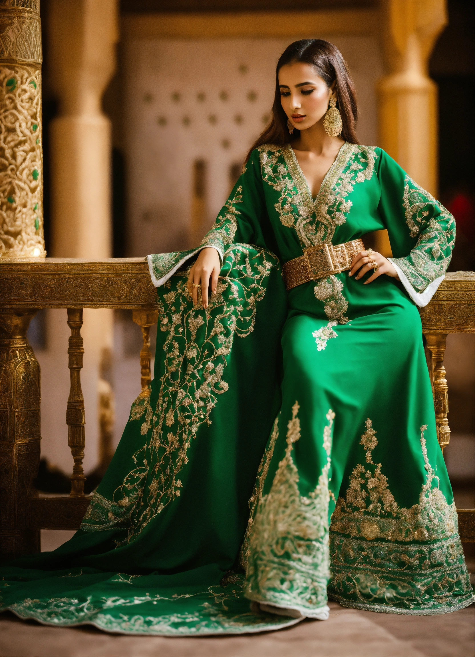 Lexica - Beautiful morrocan women wearing traditional morrocan kaftan ...