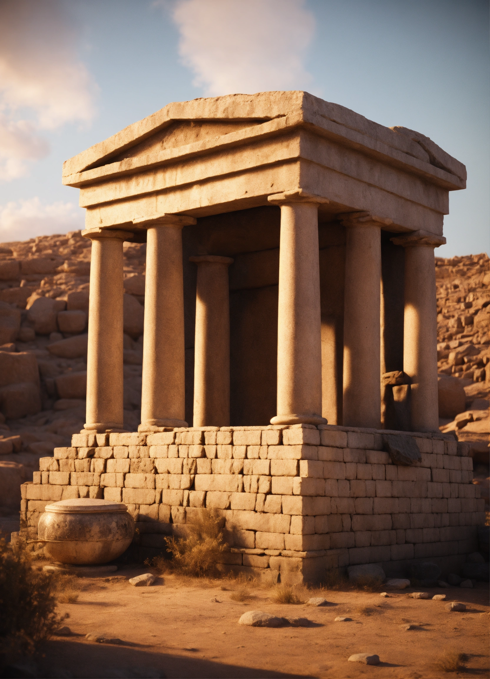 Lexica - Simple tomb where moses died cinematic, 8k