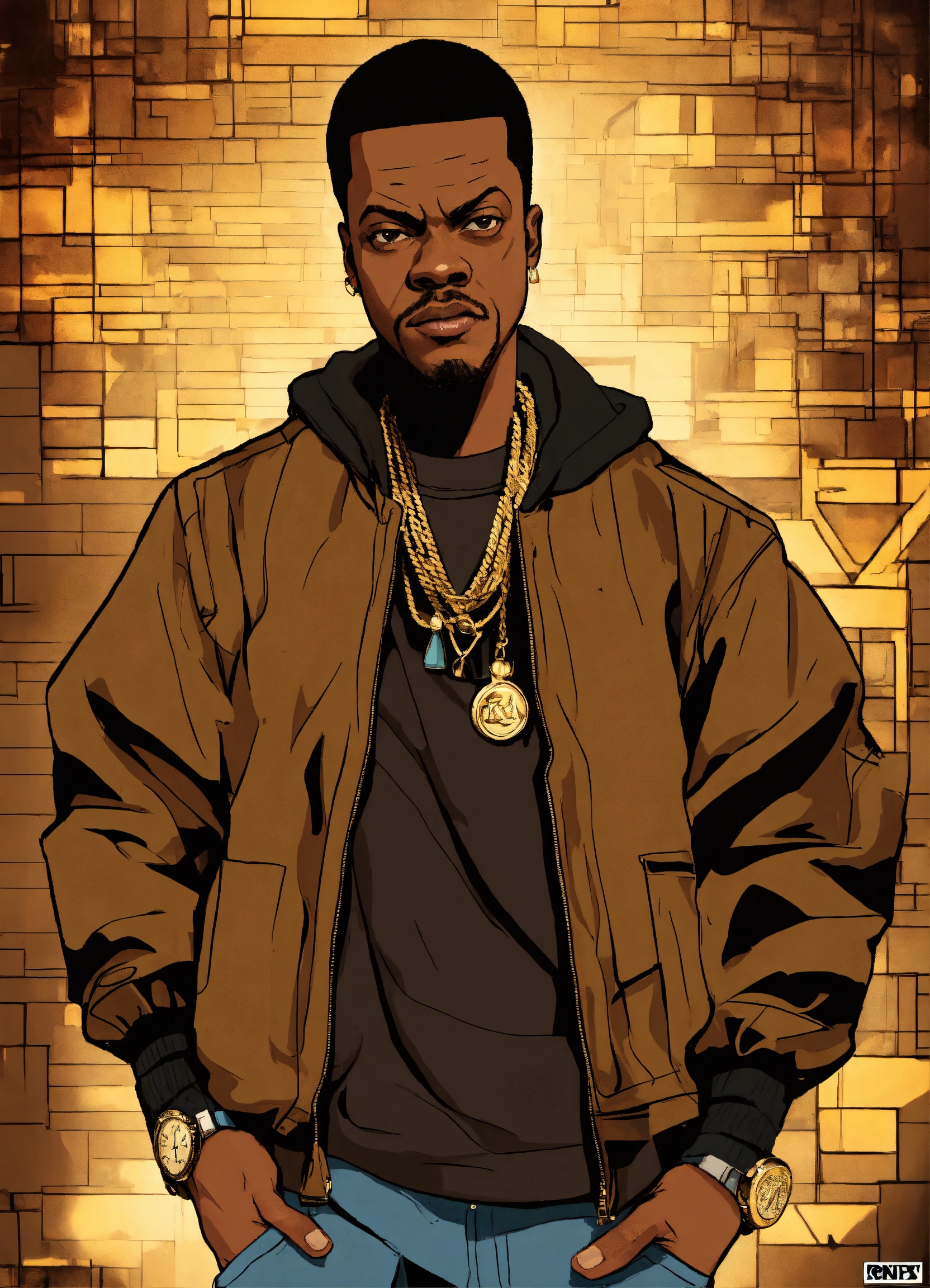 Lexica - Hip hop art style chris tucker boondocks full body