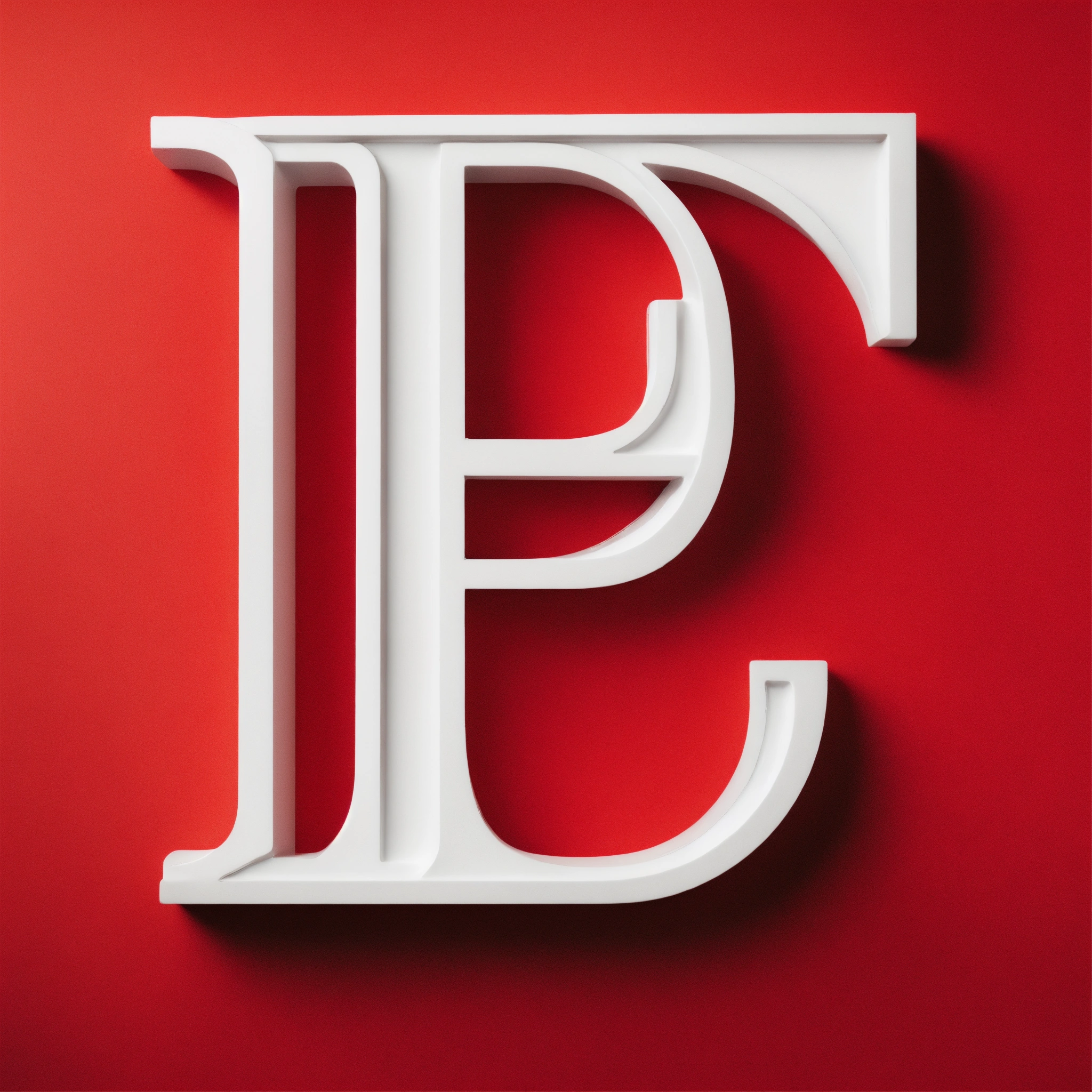 Lexica - Detailed white letter F, red background, background contrast ...