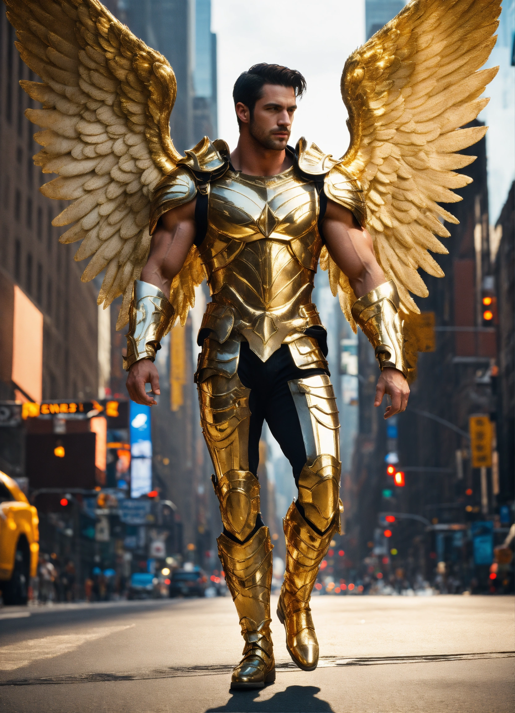 Lexica - A strong handsome white male angel god, a handsome god with ...