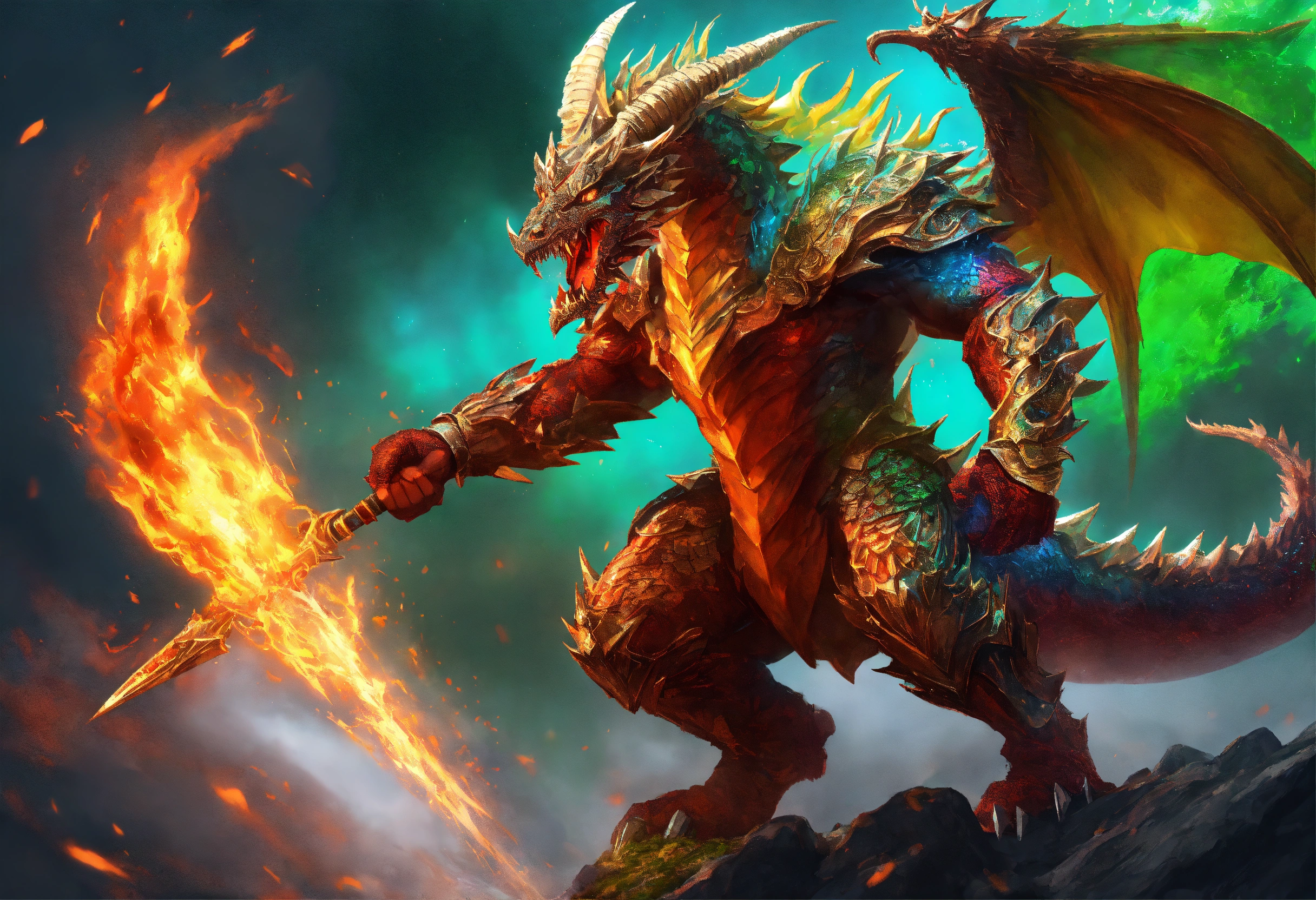 Lexica - A giant enigmatic celestial Dragonborn God, no wings in ...