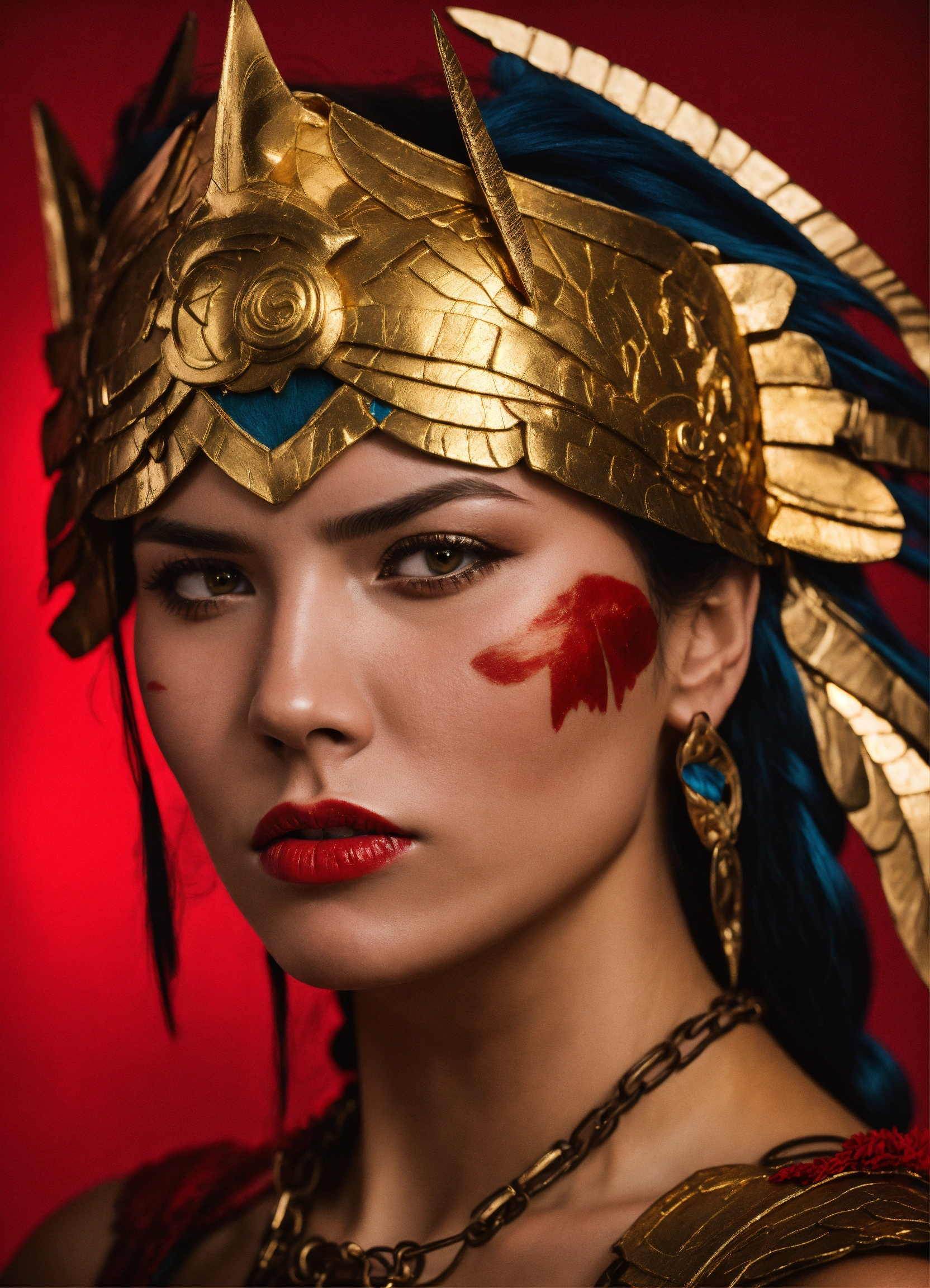 Lexica - Photo quality portrait of female amazon warrior with high ...