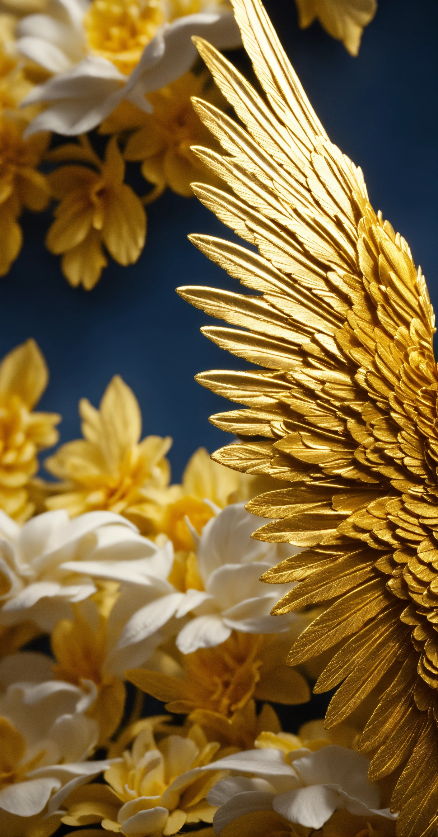 Lexica - Beautiful and perfect small angel wings in yellow with white ...