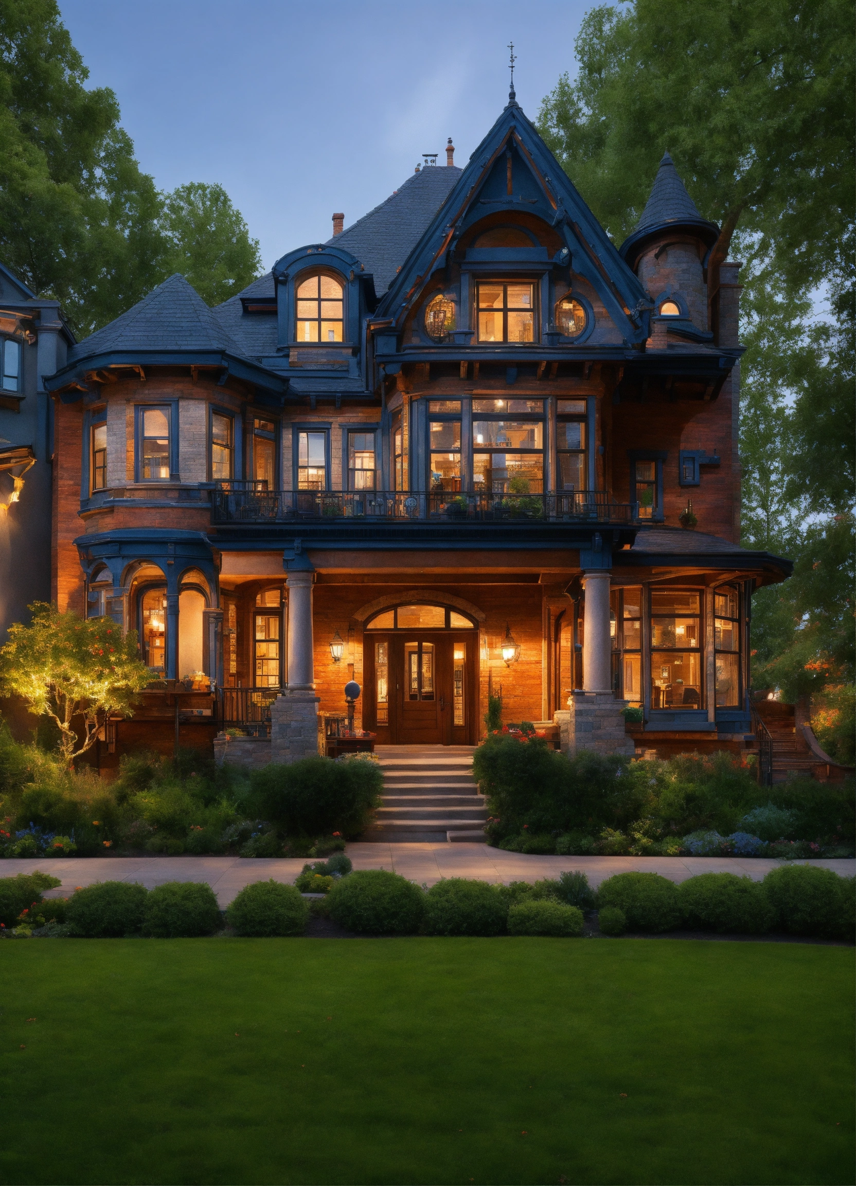 Lexica - Magnificent House outside pixar style