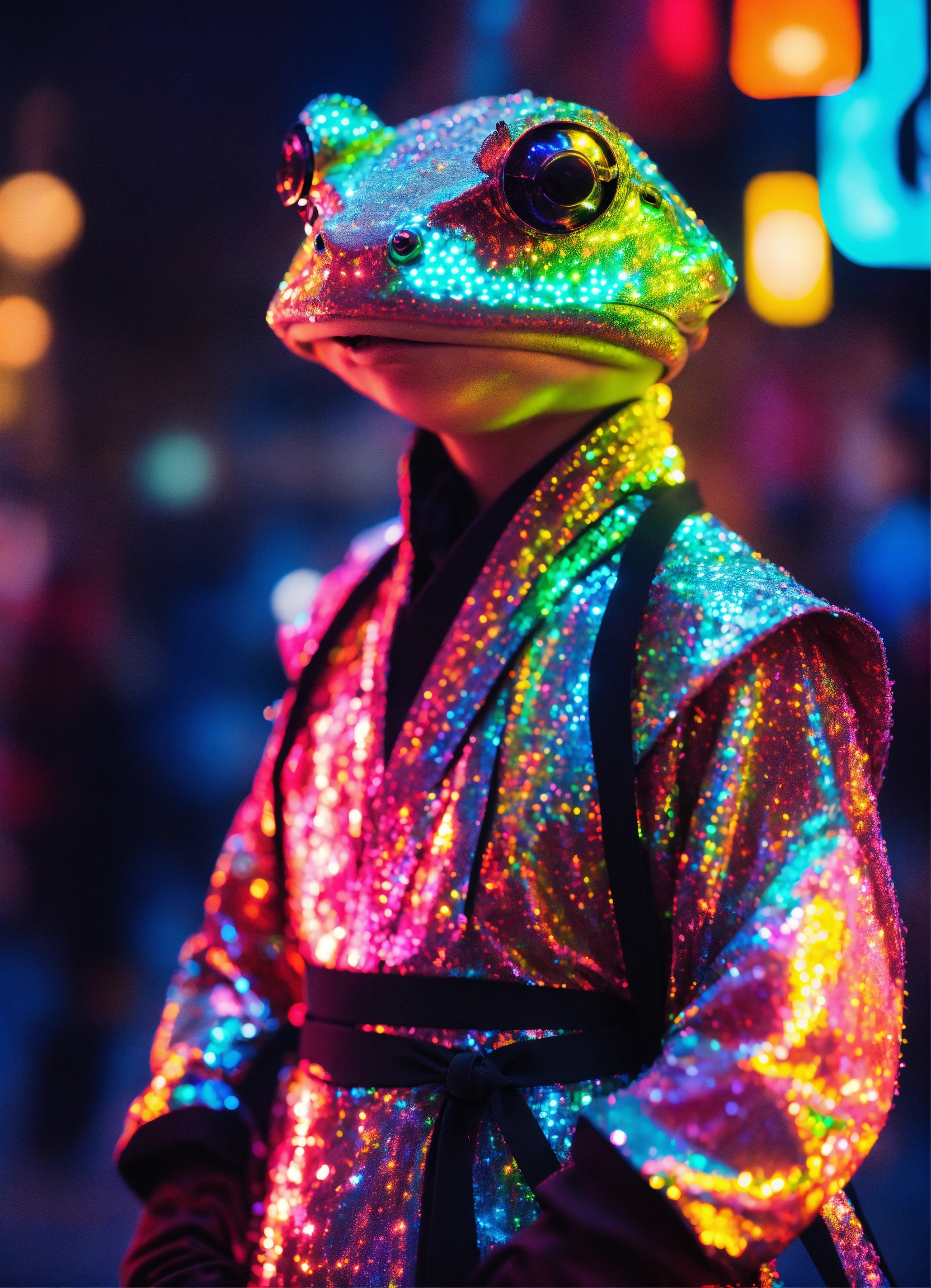 Lexica - Photorealistic Fashion Full body portrait A toad made out of a ...