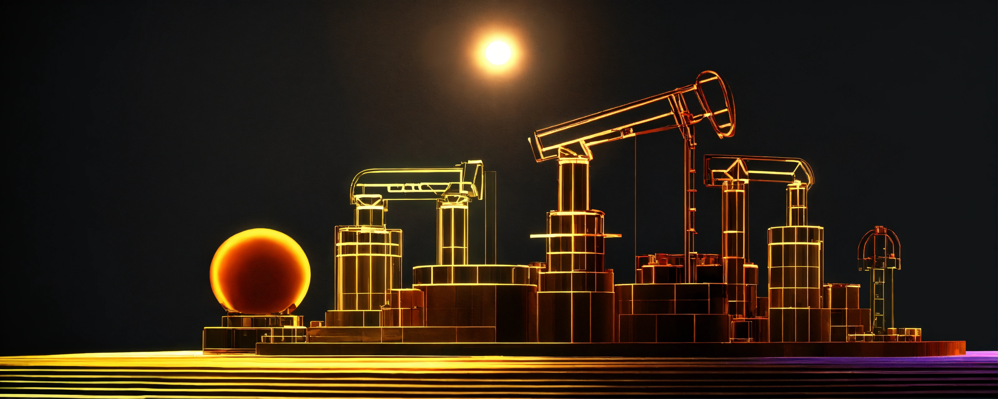 Lexica - Energy sources. Petroleum. sun black background, shiny texture ...