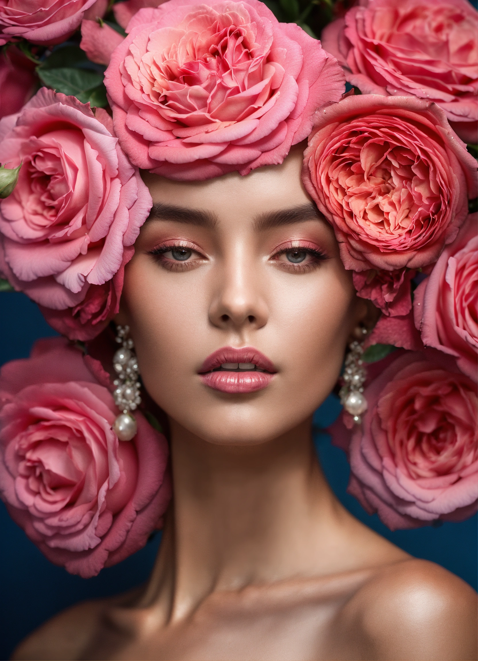 Lexica - Pink roses, deco fashion, fashion editorial, fashion ...