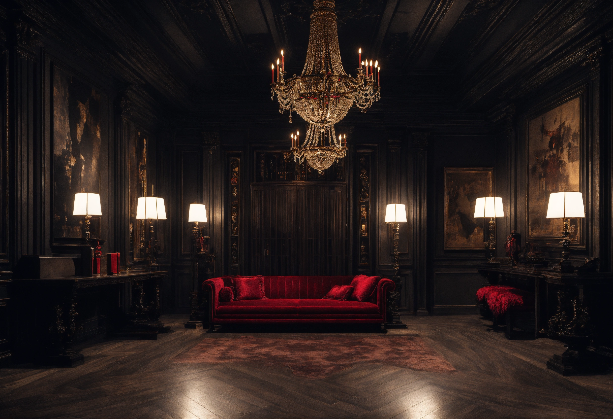Lexica - A dark modern vampire manor hall