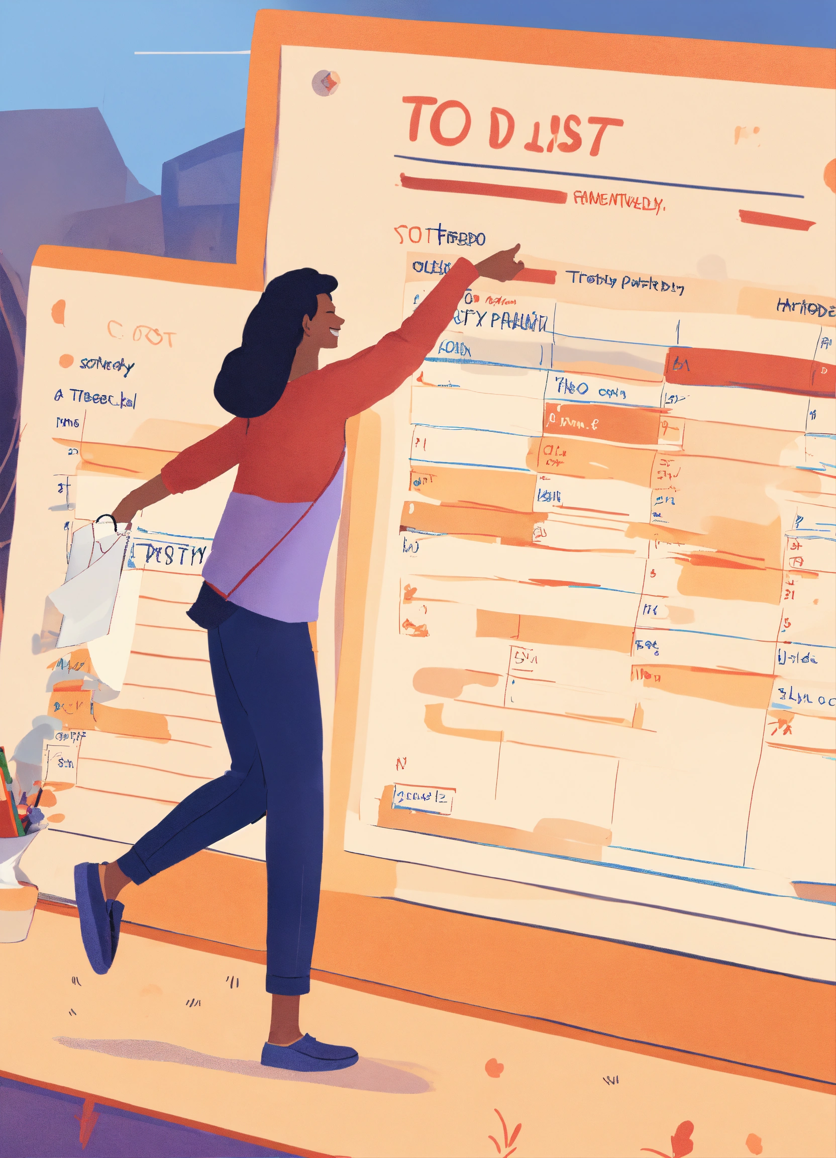 Lexica - A person happily crossing off finished tasks on a to-do list ...