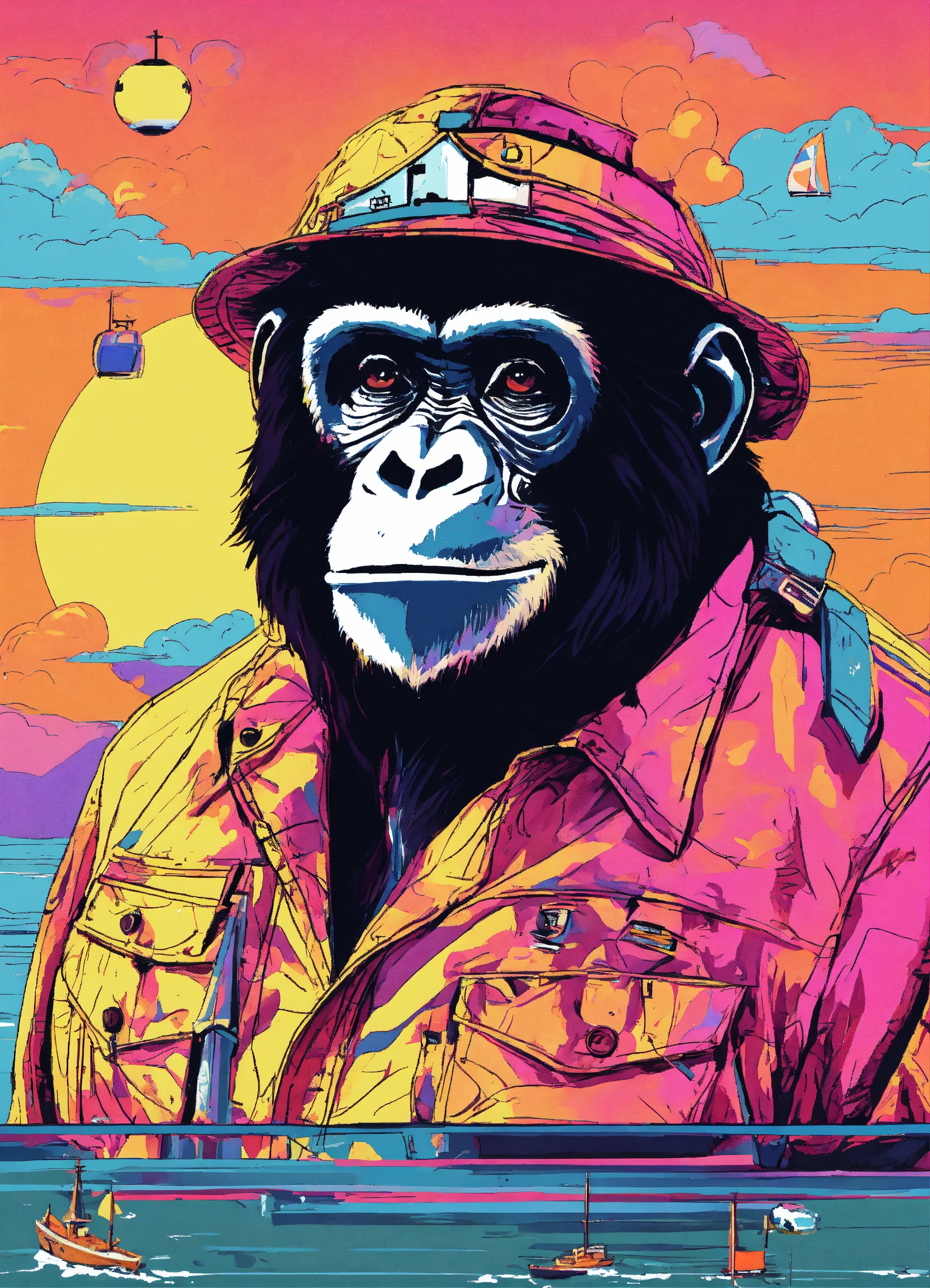 Lexica - PFP image inspired by "Bored Ape Yacht Club" NFT