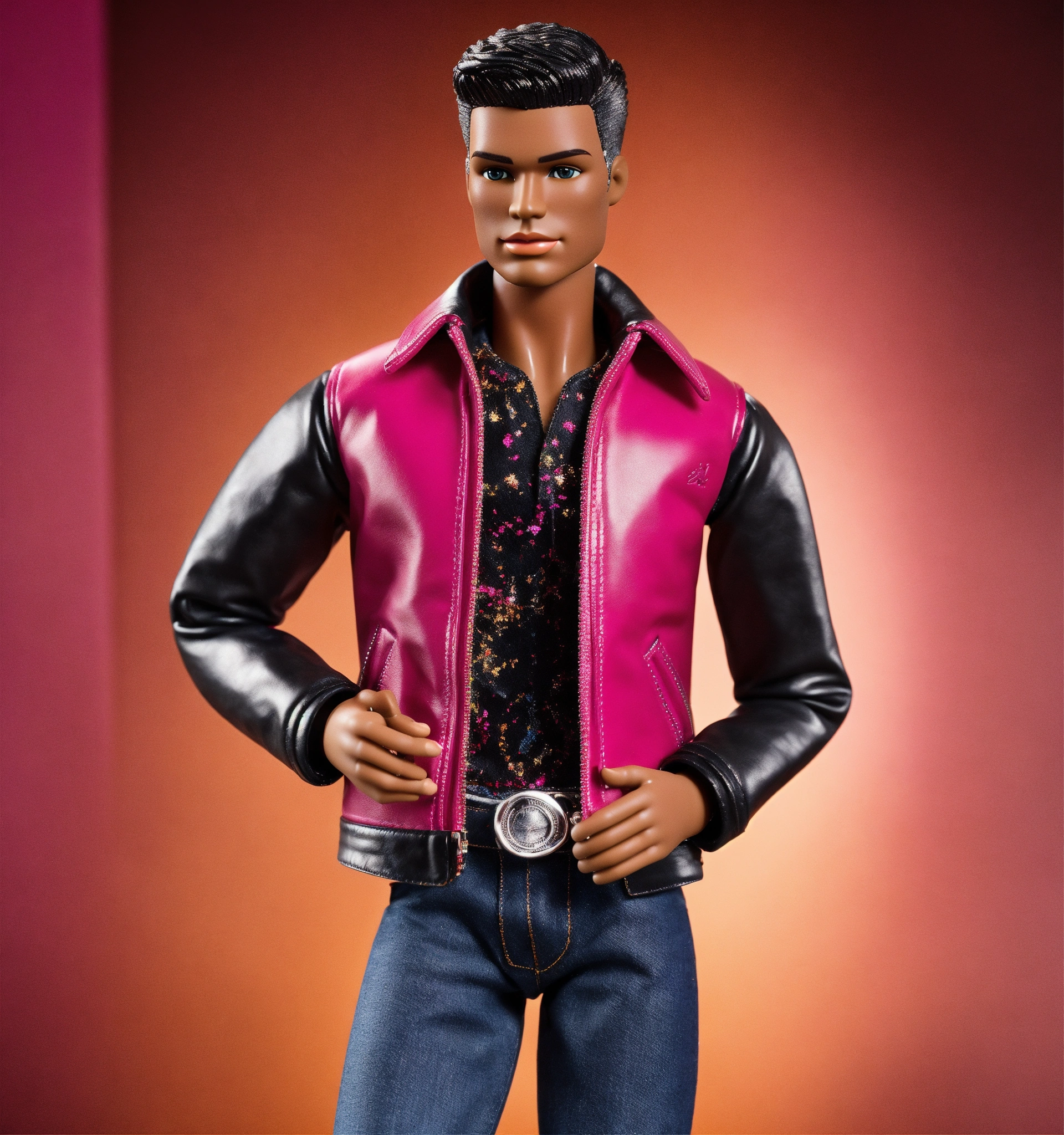 Lexica - Design the packaging for a Ken doll in a stylish, black ...
