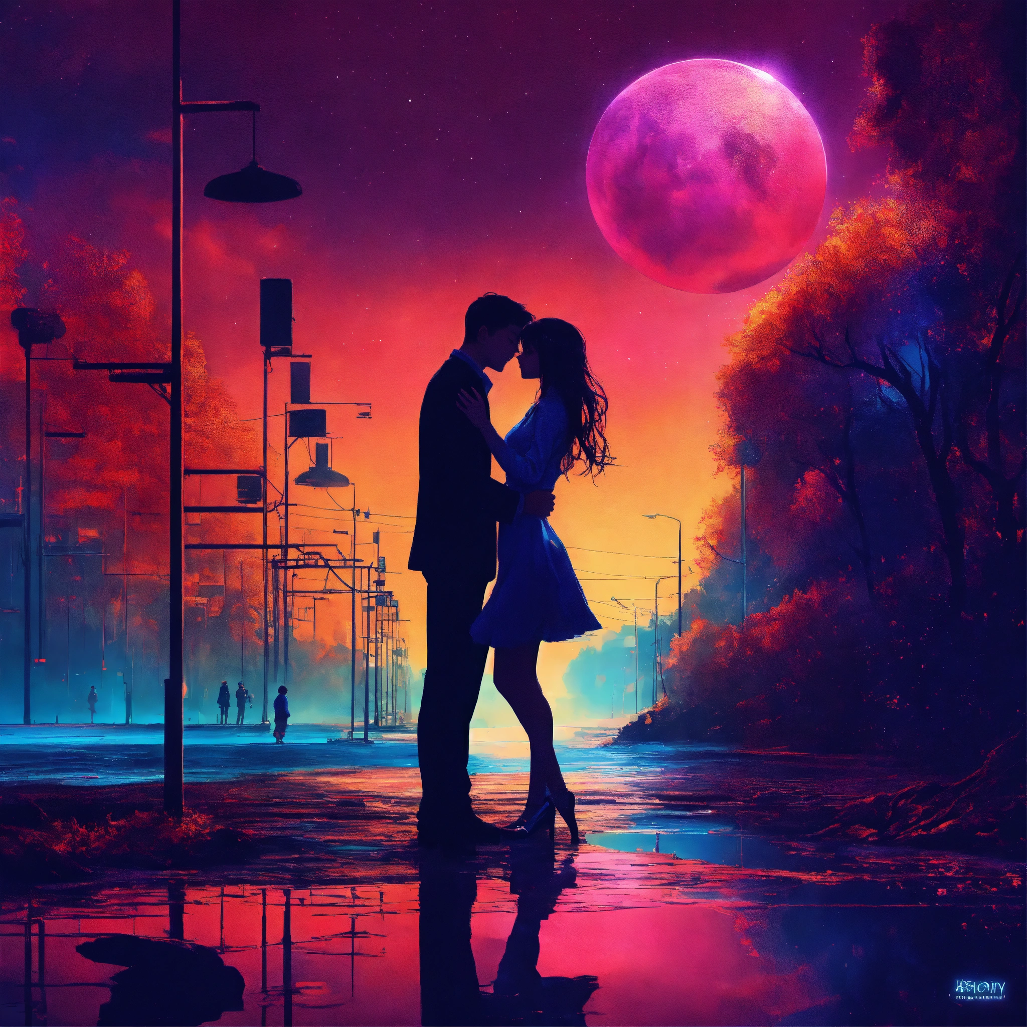 Lexica - Short girl and man lovers twilight music joy passion love ...