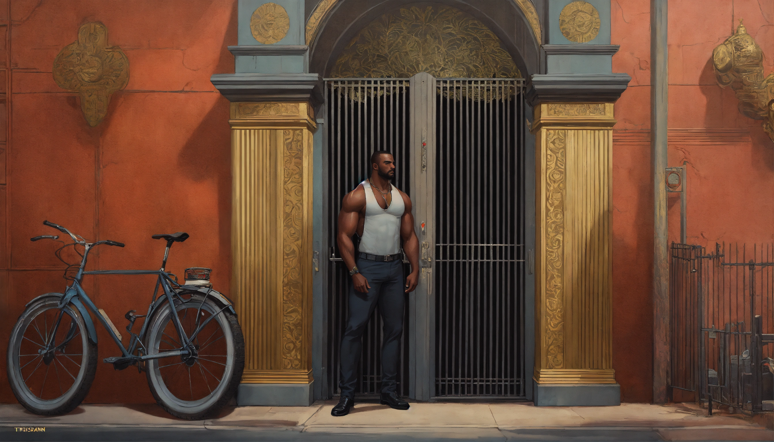 Lexica - Dark nondescript down town building, poor side of town, there ...