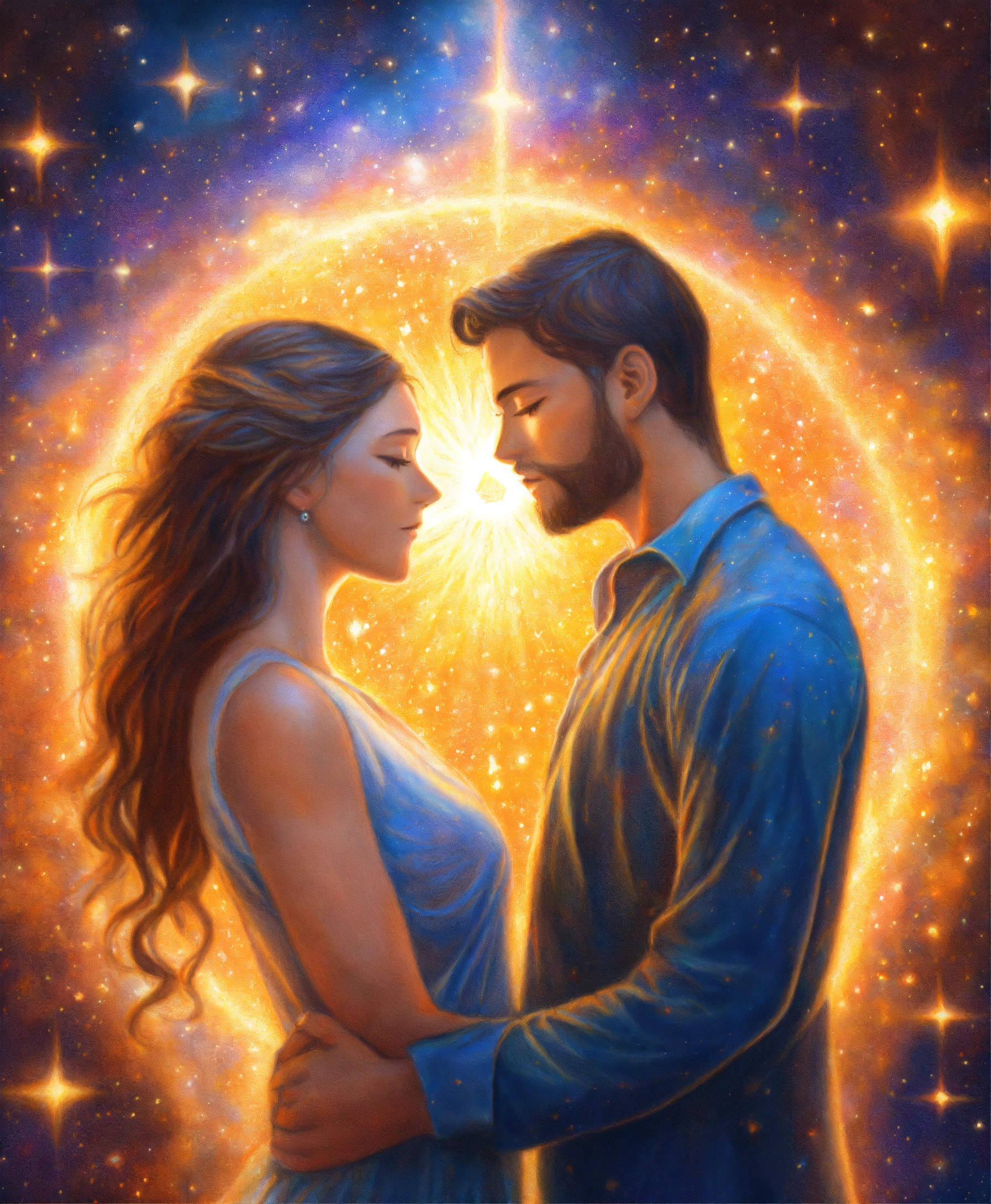 Lexica - Colored pencil drawing full view of a spiritual golden light ...