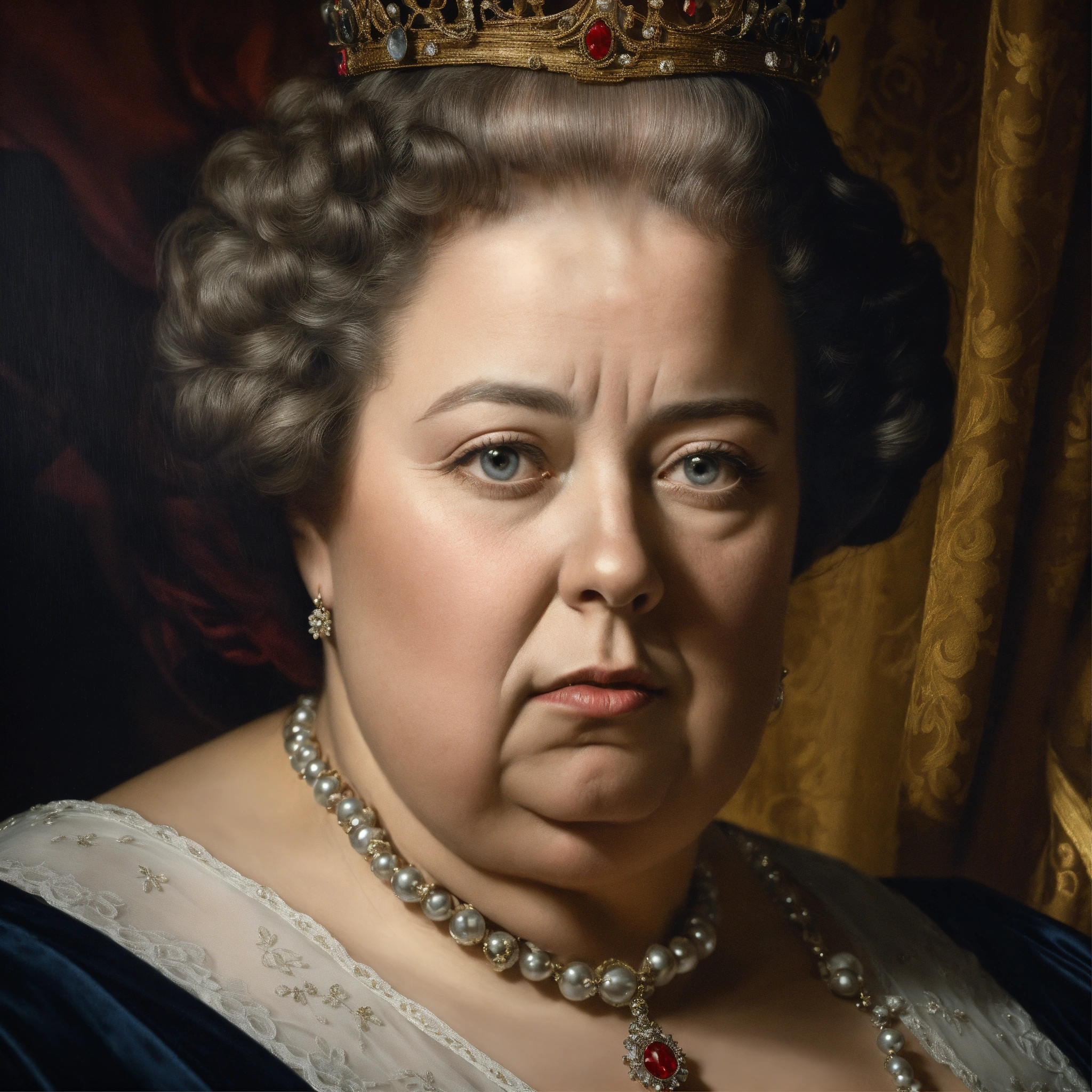 Lexica - Close-up of Queen Isabel II of Spain in a Victorian house ...